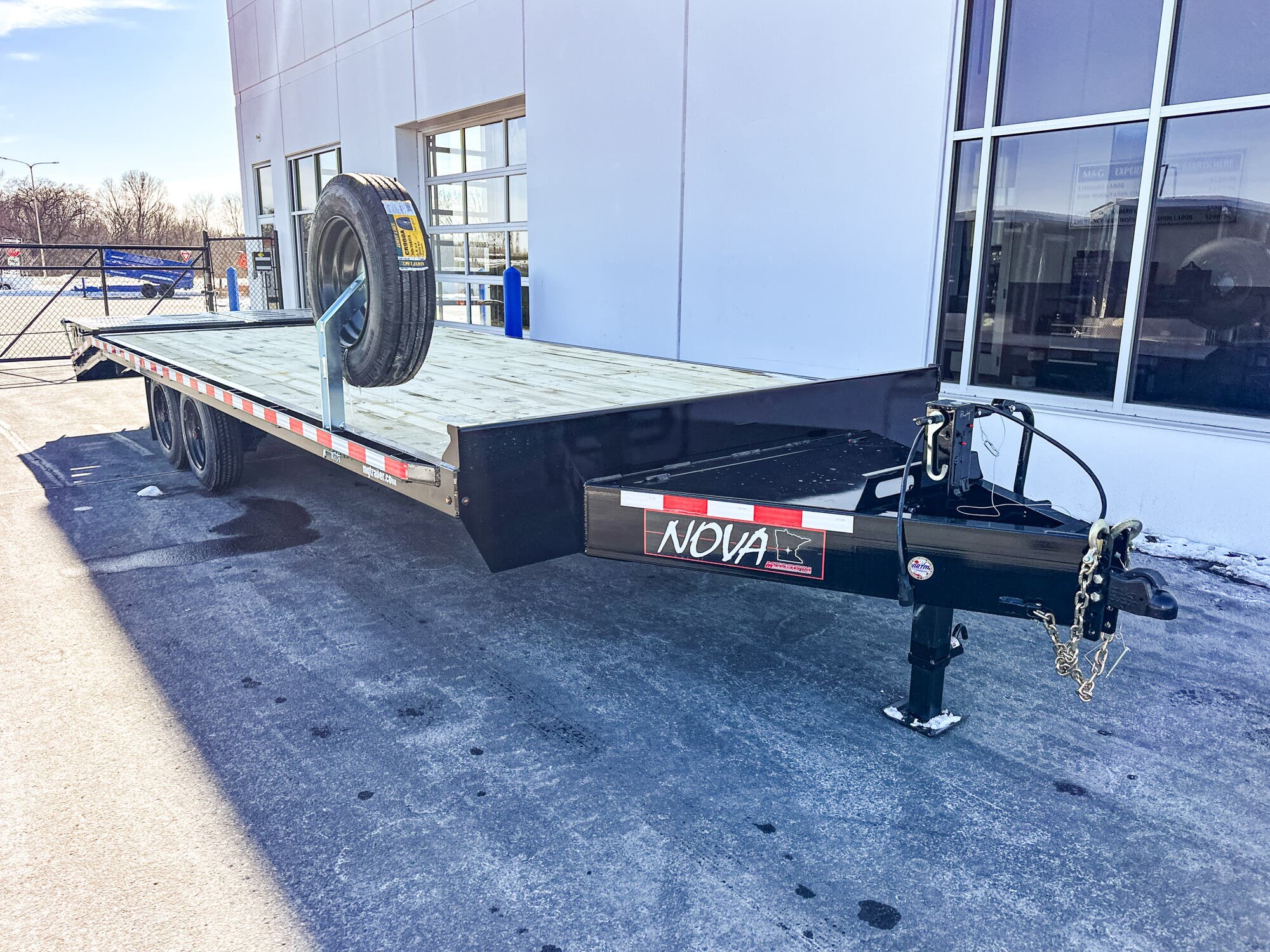 2025 MIDSOTA ETO-24 102X24 17.6K DECK OVER EQUIPMENT TRAILER - BLACK