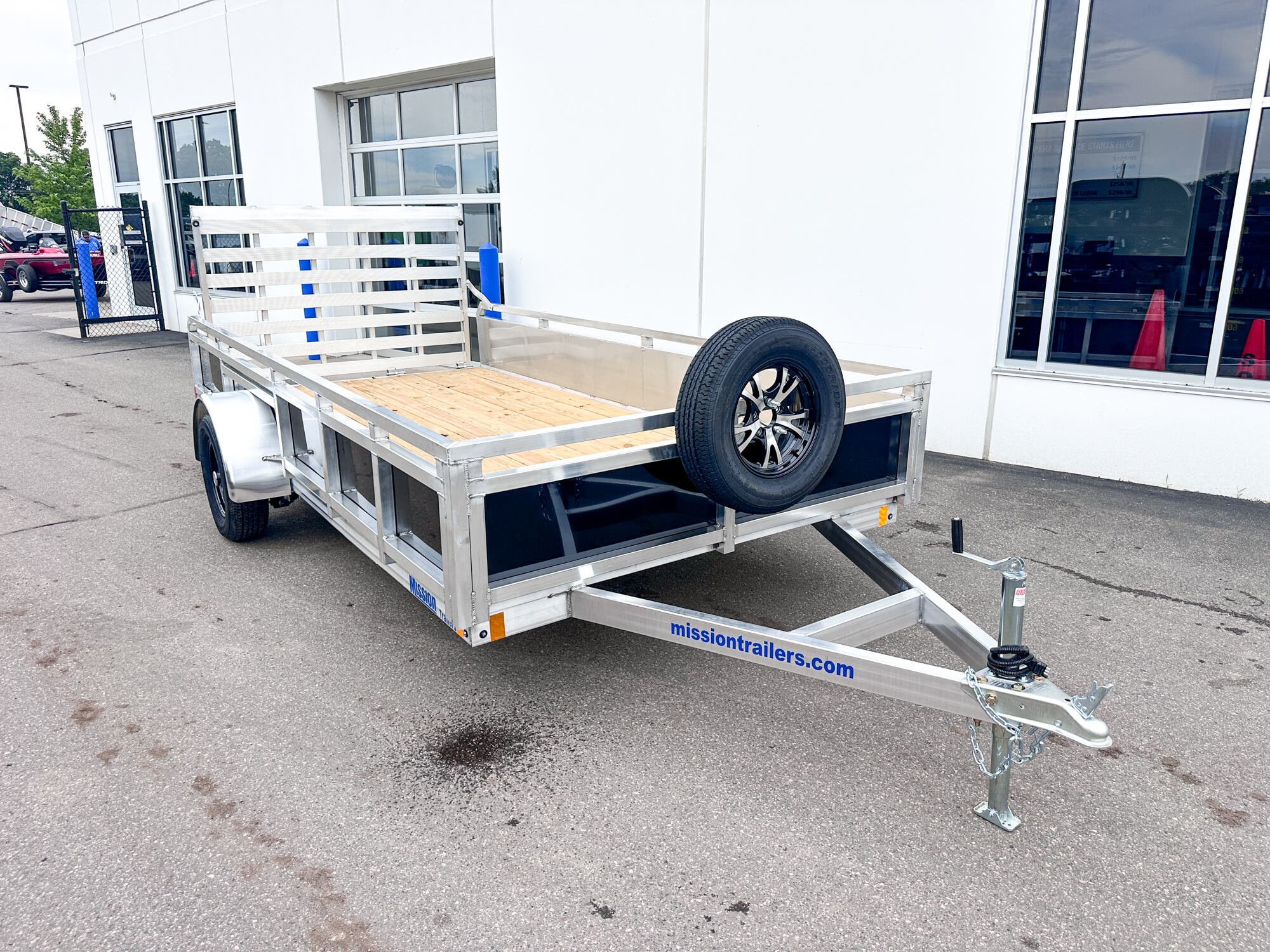 2026 MISSION TRAILERS 80X14 ALUMINUM SOLID SIDE UTILITY TRAILER - BLACK