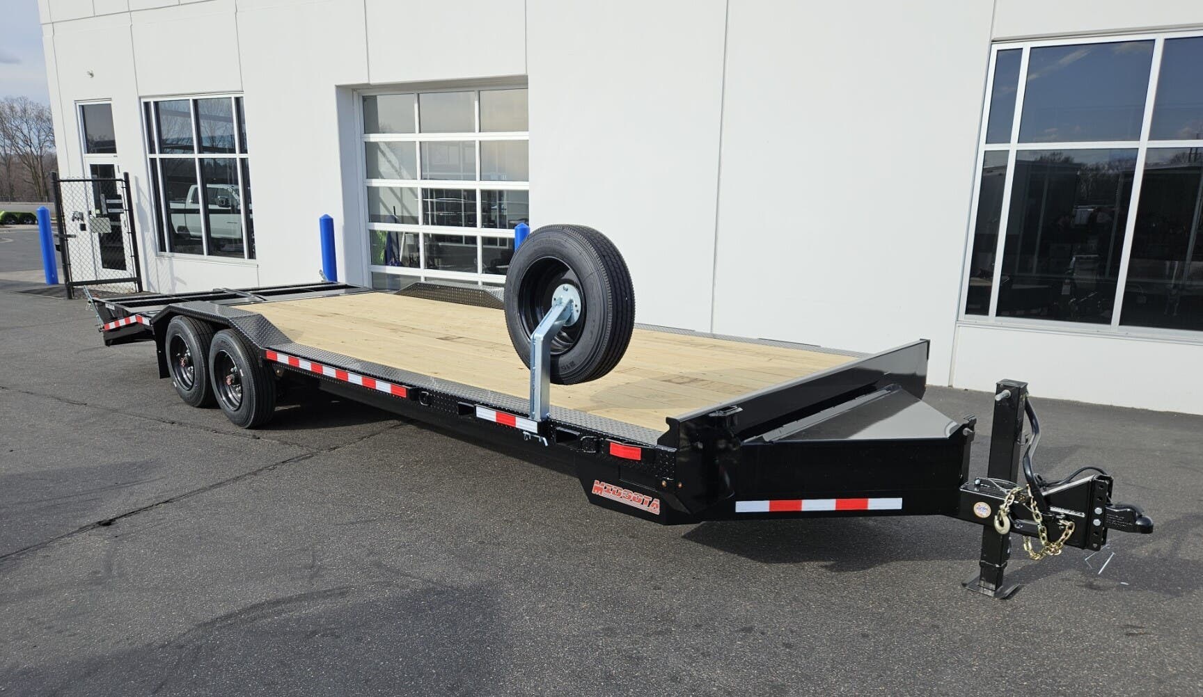 2026 MIDSOTA STWB-24 102X24 17.6K WIDE BODY EQUIPMENT TRAILER - BLACK