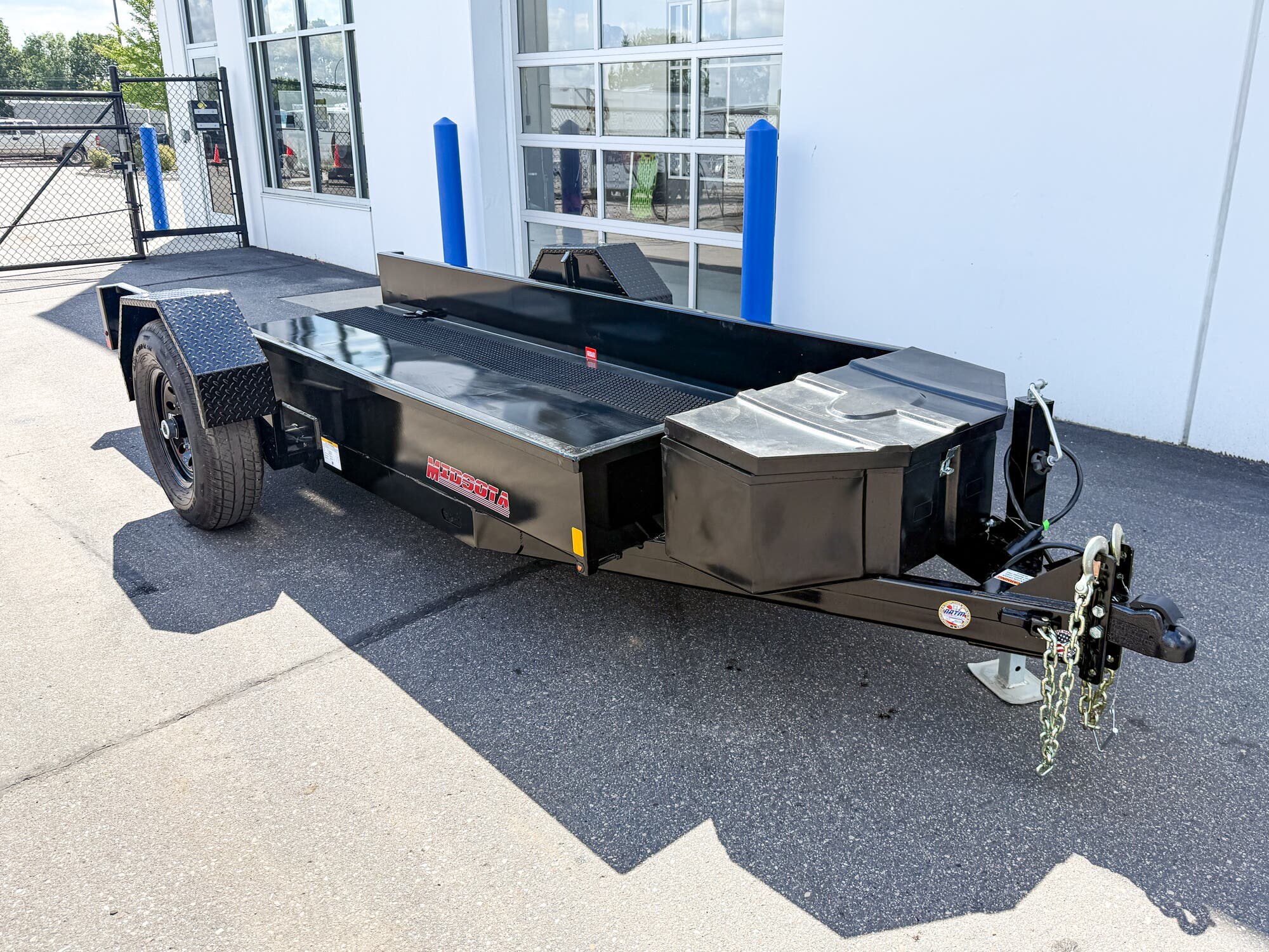 2025 MIDSOTA SL-12 52X12 ROTATING AXLE SCISSOR LIFT TRAILER - BLACK