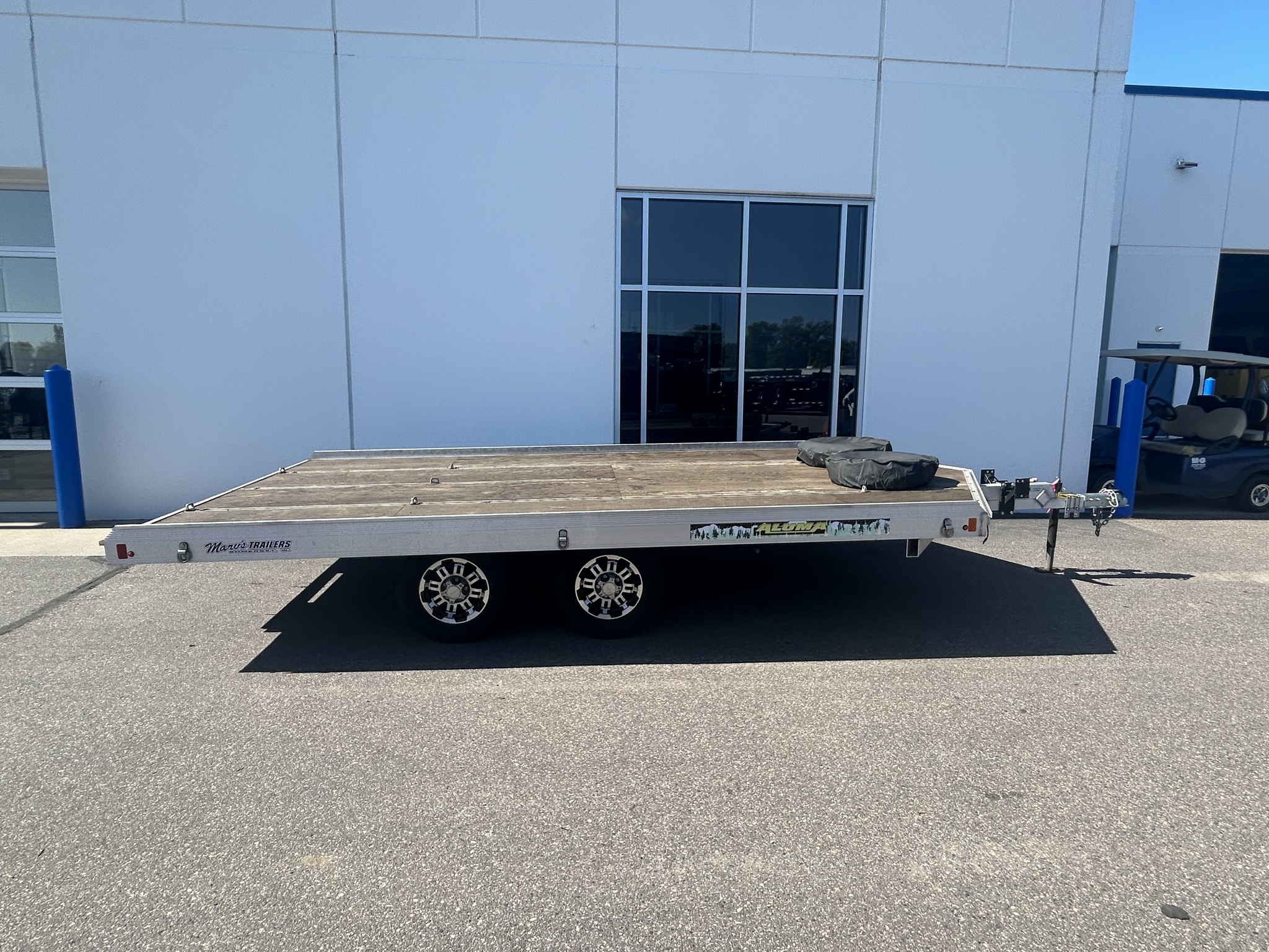 2021 ALUMA 86X14 OPEN ALUMINUM SNOWMOBILE TRAILER 3K