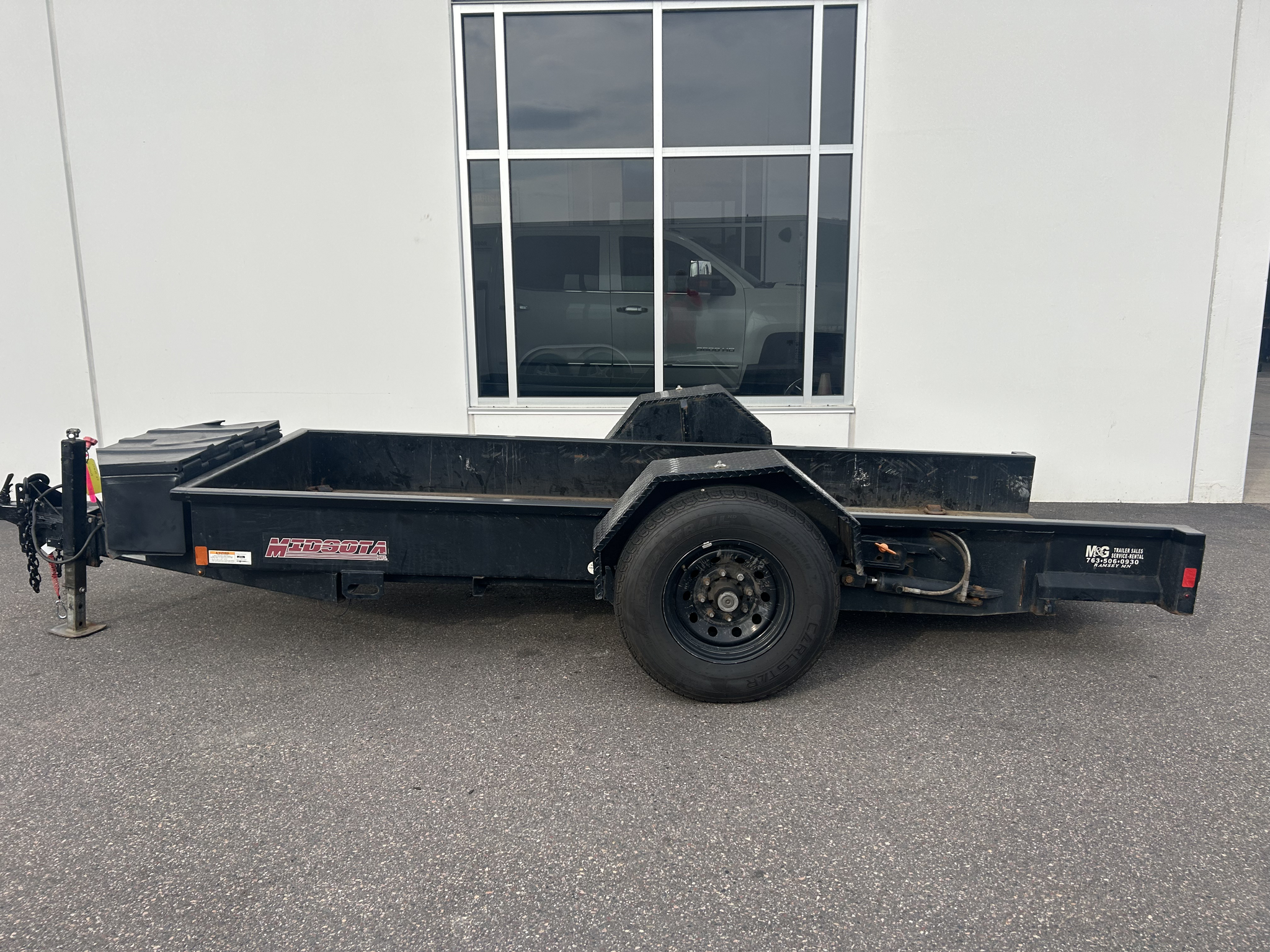 2019 MIDSOTA SL-12 SCISSOR LIFT EQUIPMENT TRAILER 7.7K