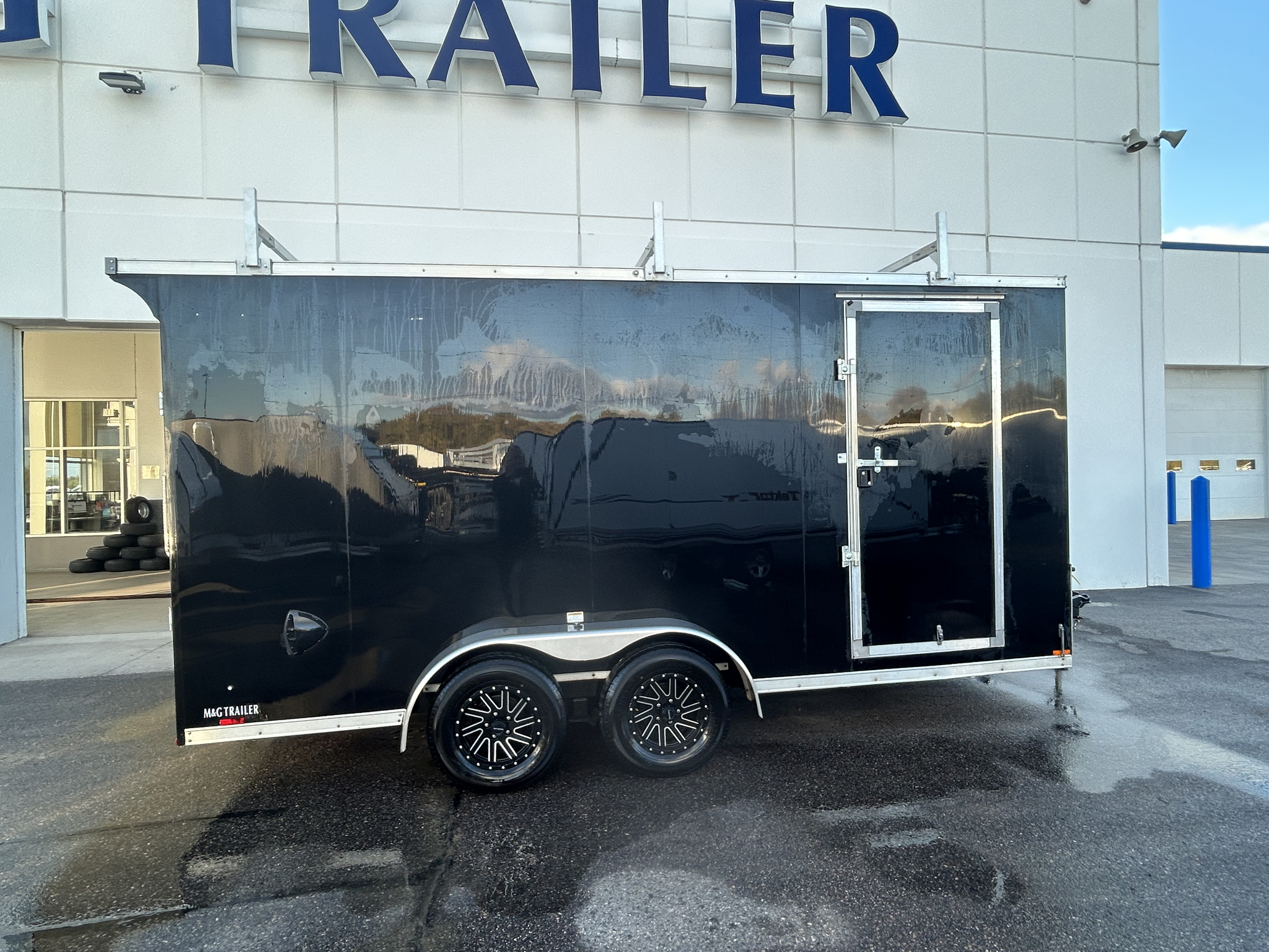 2024 RC TRAILERS 7X16 ENCLOSED CARGO TRAILER 7K - BLACK
