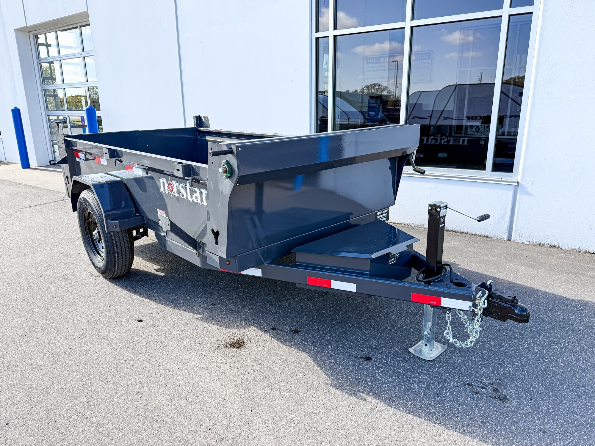 2026 NORSTAR DCB 5X10 7K SINGLE AXLE DUMP TRAILER - GRAY
