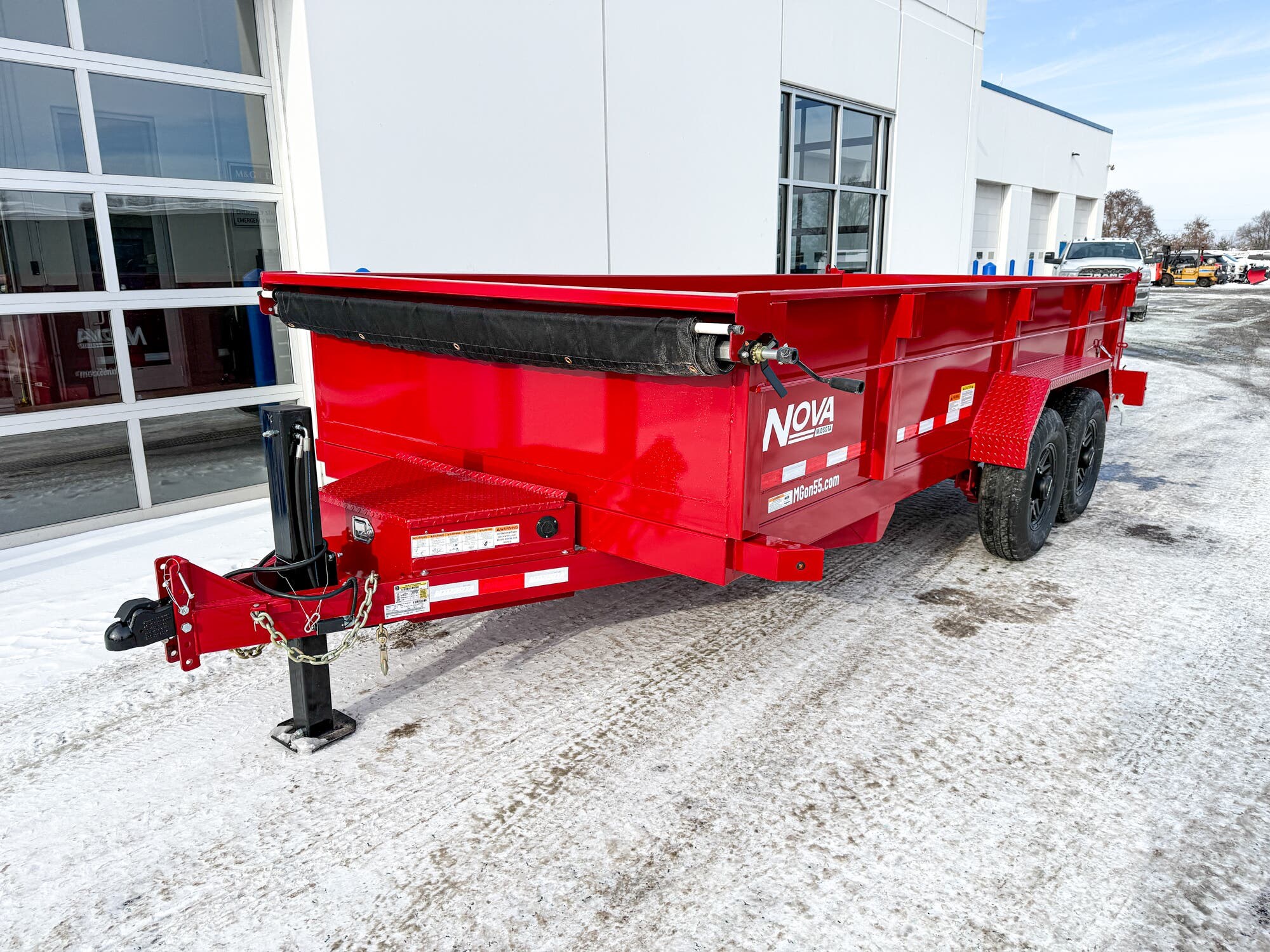 2025 MIDSOTA 82X16 14K NOVA DUMP TRAILER - RED