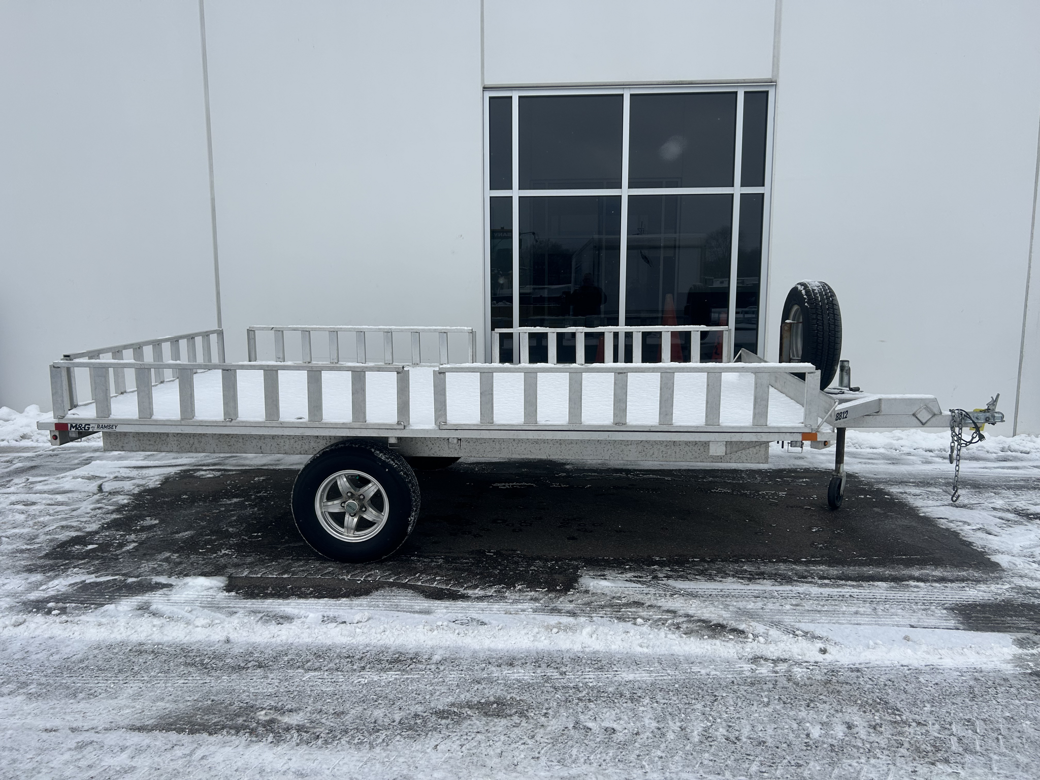 2019 ALUMA A8812 SA ALUMINUM 3-PLACE ATV TRAILER