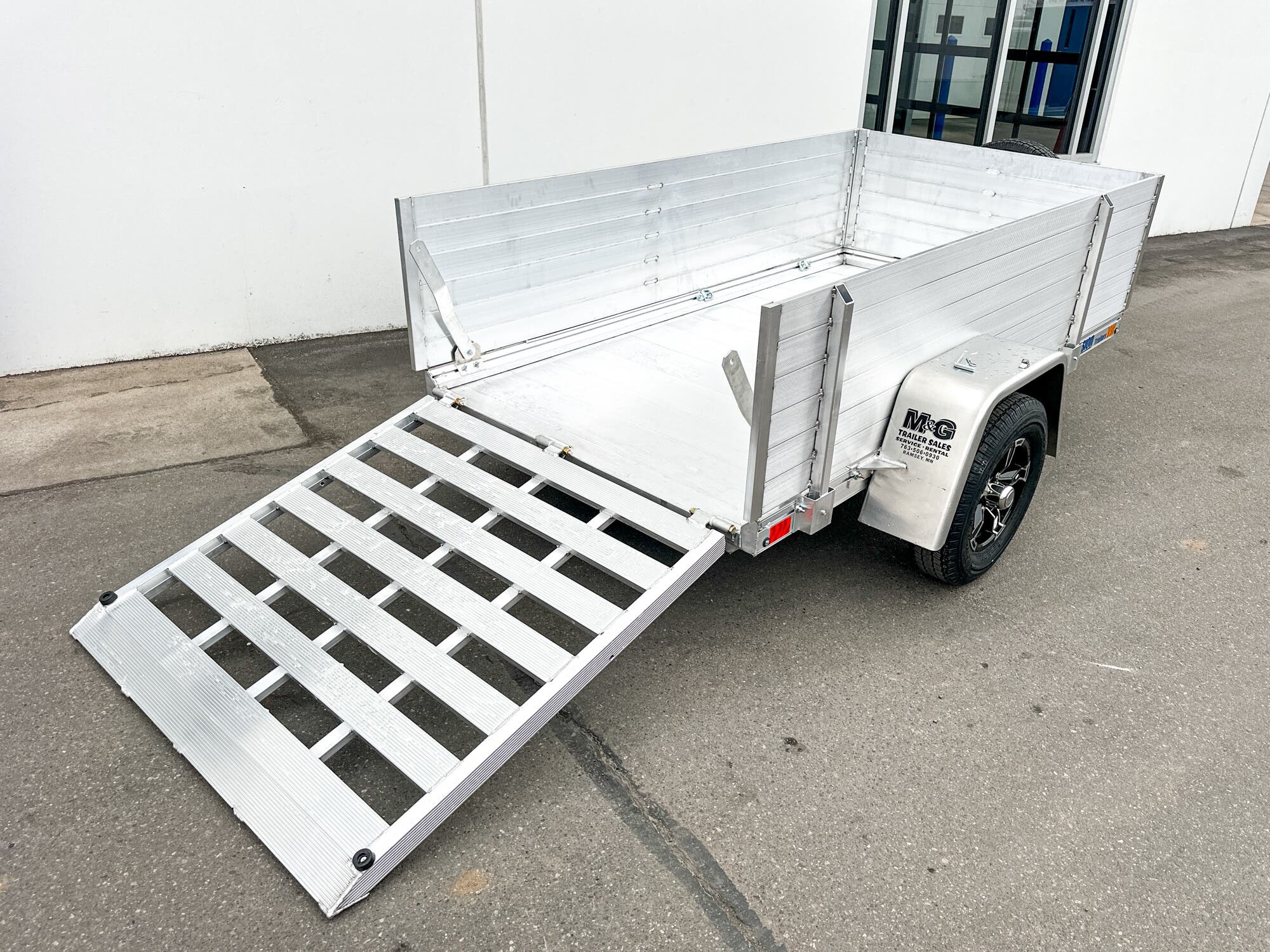 2026 MISSION TRAILERS 548 ALUMINUM UTILITY TRAILER - 20" SIDES - FULL RAMP