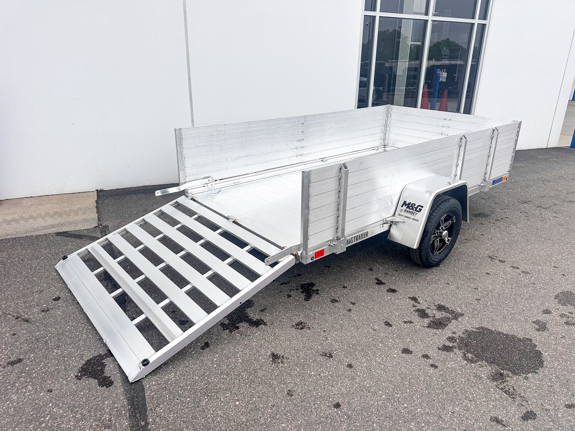 2027 MISSION TRAILERS 6610 ALUMINUM UTILITY TRAILER- 20" SIDES - FULL RAMP
