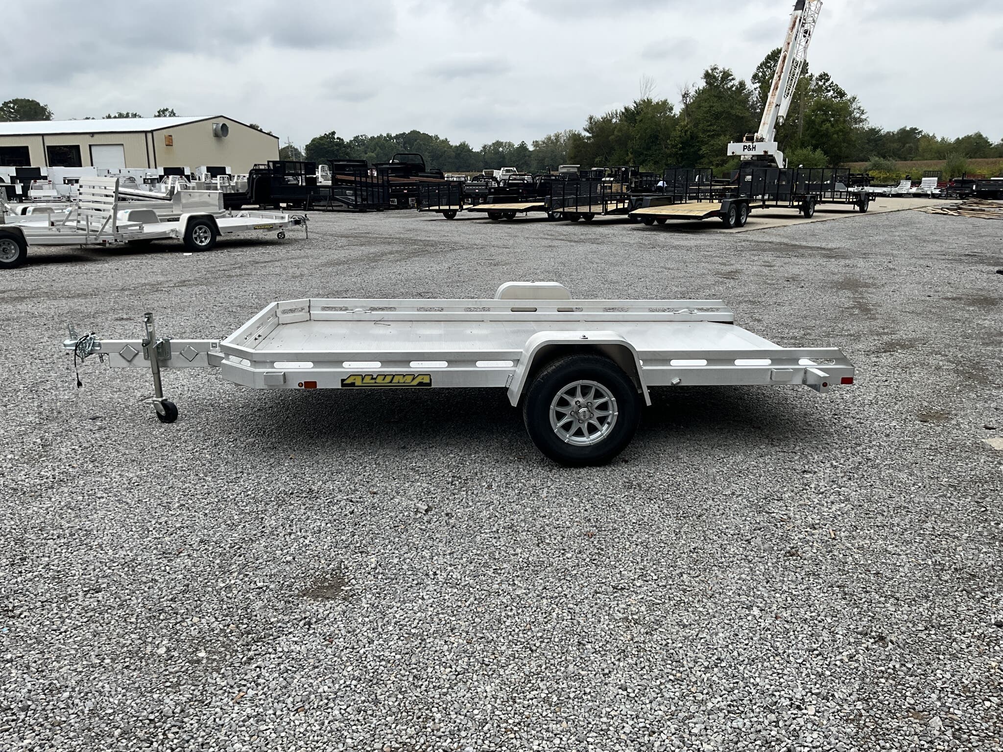 6x12 Tilt Deck Trailer for sale | New Aluma 7712H-TILT | TrailersUSA