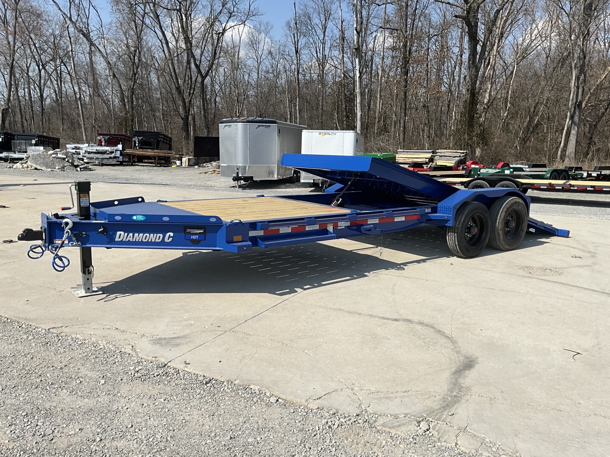 7x22 Tilt Deck Trailer for sale | New Diamond C HDT HDT210-22X82 ...