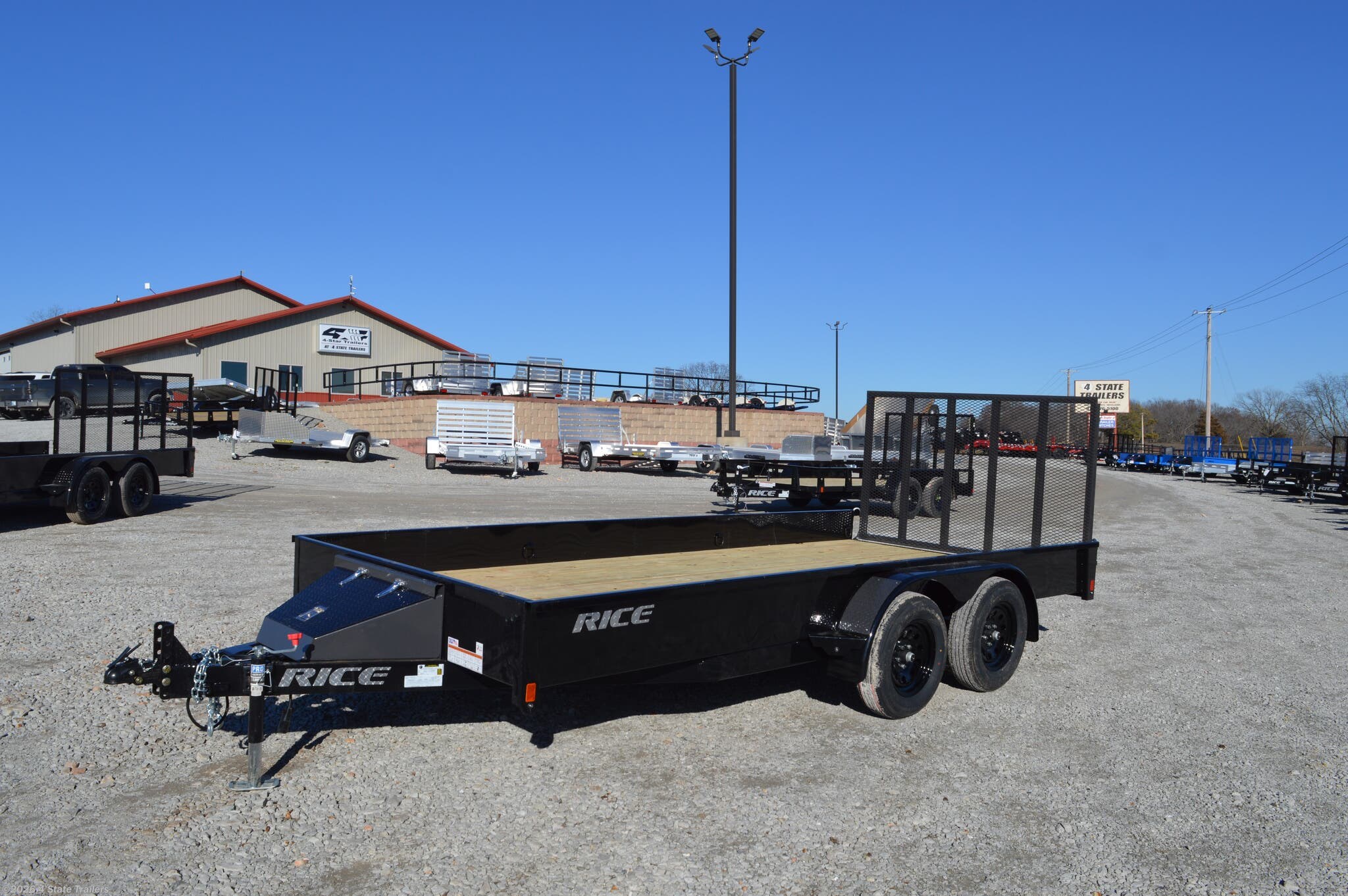 6x16 Utility Trailer for sale | New Rice Trailers Tandem Stealth 82X16 ...