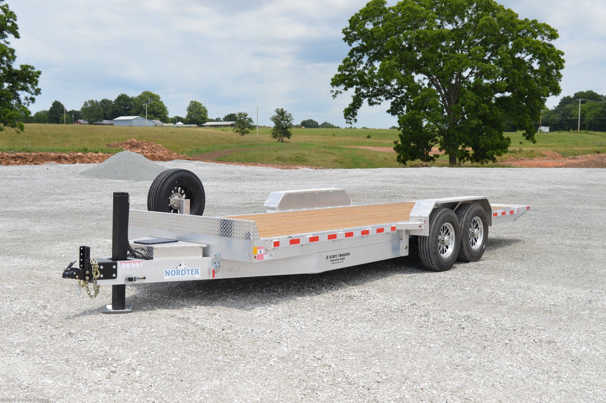 6x22 Tilt Deck Trailer for sale | New Nordtek 82X22 ALUMINUM TILTBED ...