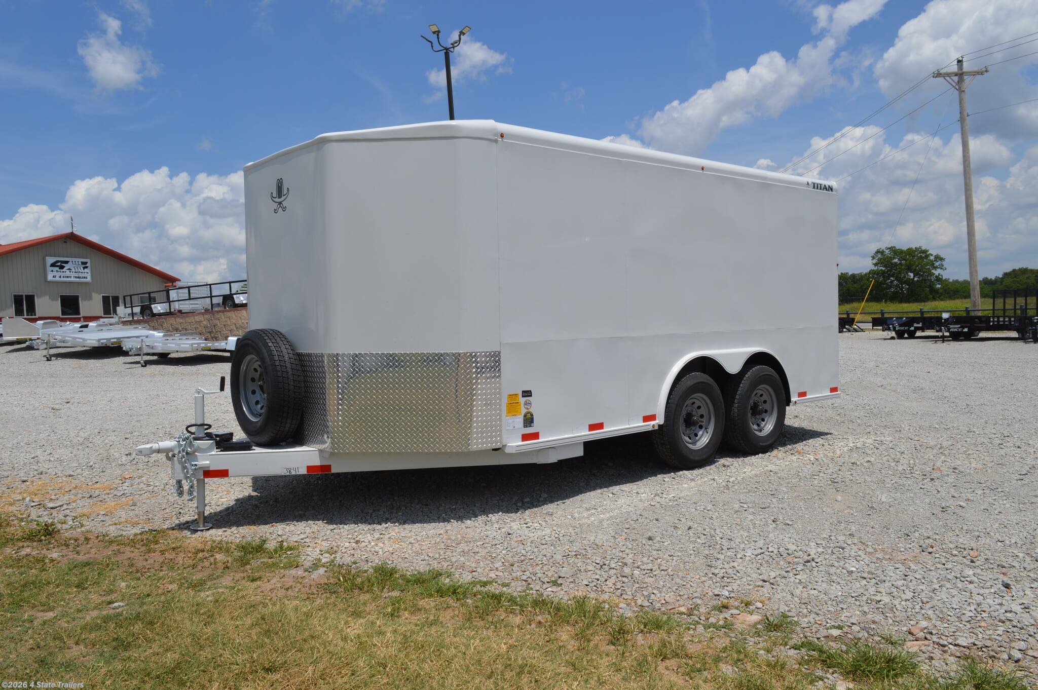 8x16 Cargo Trailer for sale | New Titan Trailers Challenger 8X16X6'6 ...