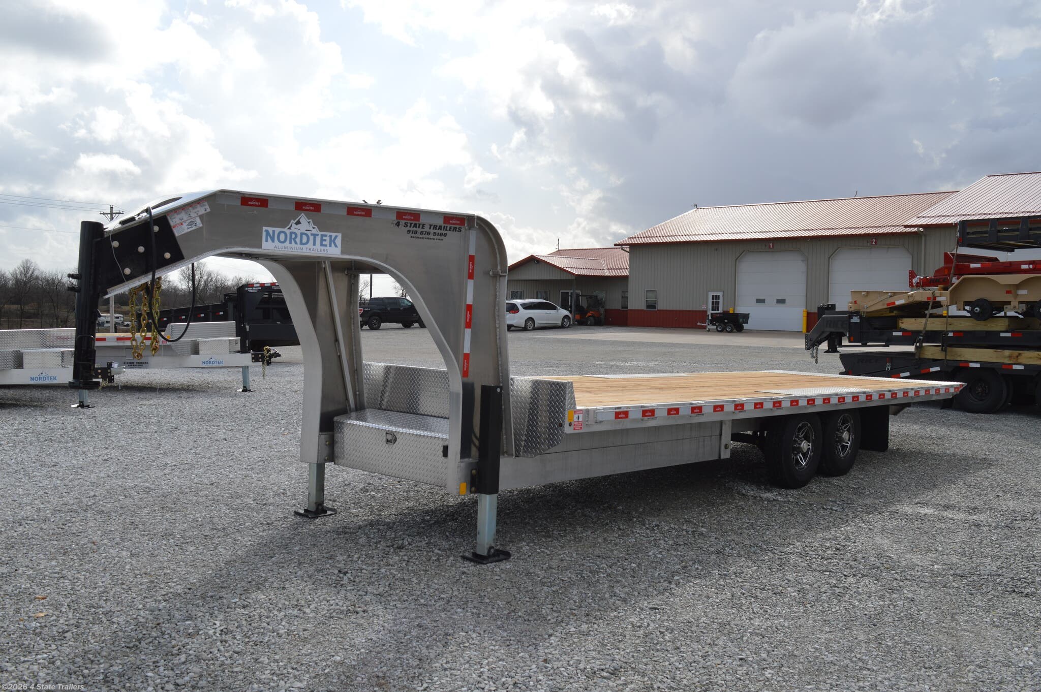 8x24 Tilt Deck Trailer for sale | New Nordtek 102"X24' Deckover Aluminum Tiltbed Trailer 16K ...