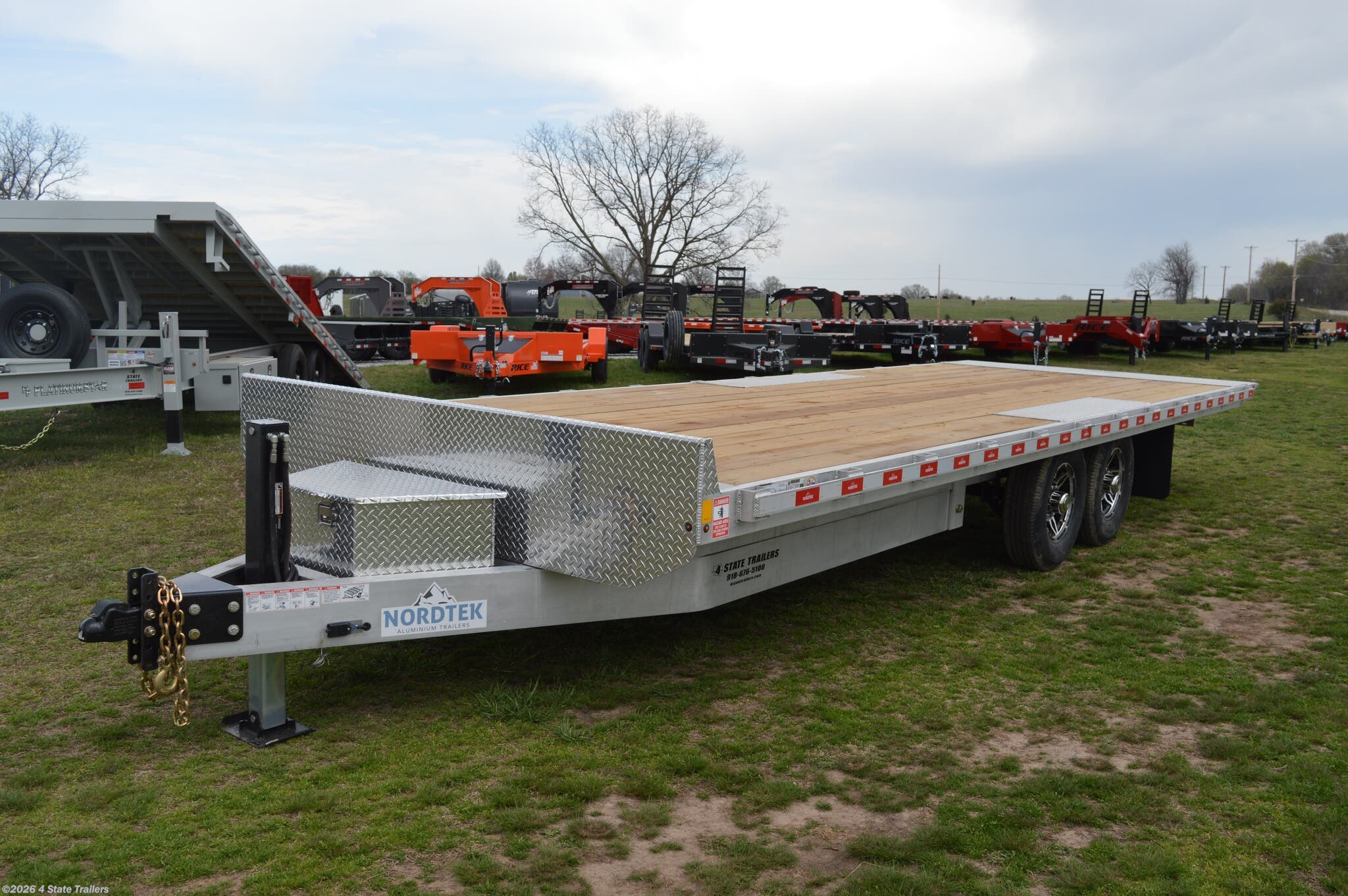 8x24 Tilt Deck Trailer for sale | New Nordtek 102"X24' Deckover ...