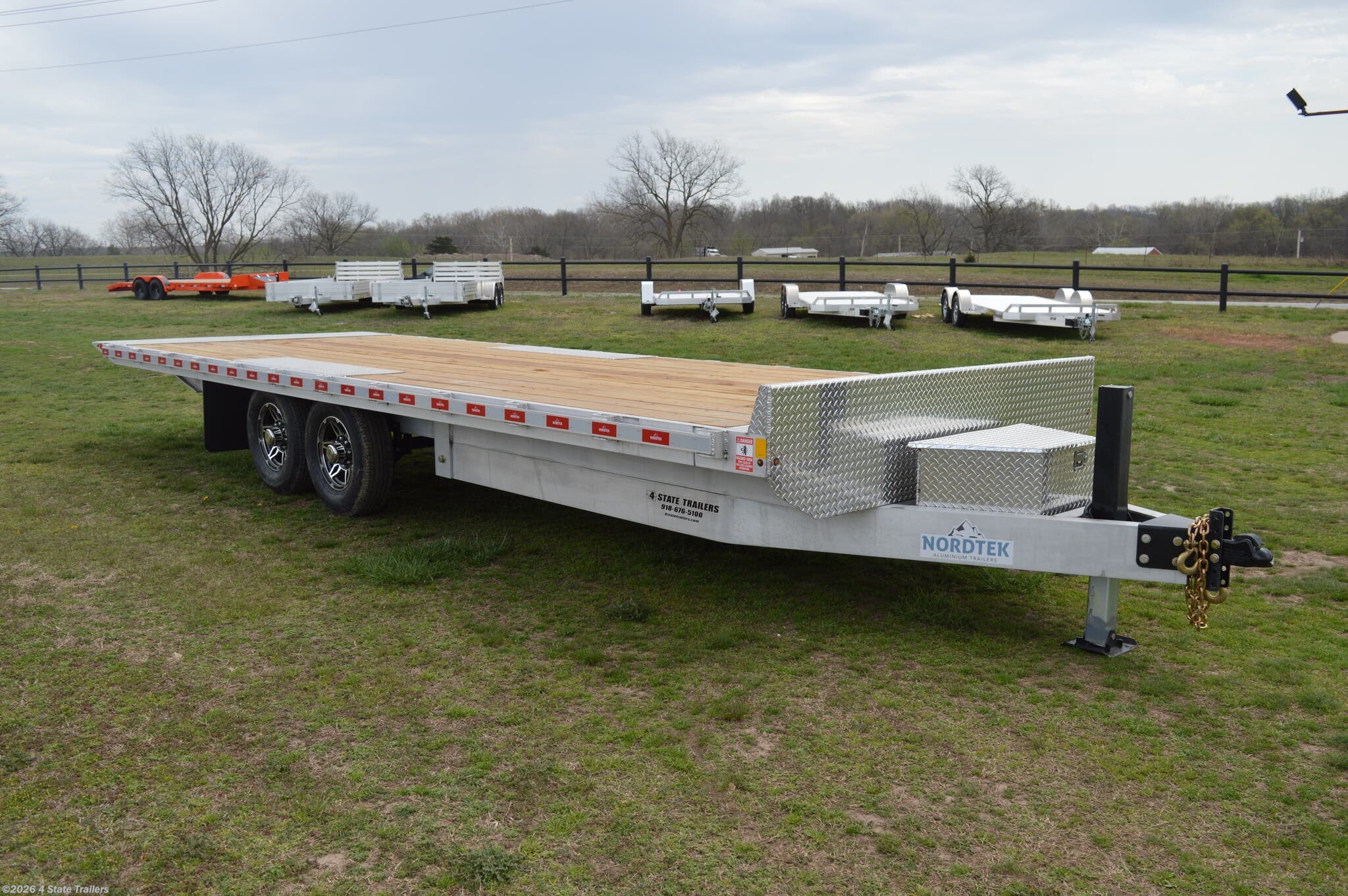 8x24 Tilt Deck Trailer for sale | New Nordtek 102"X24' Deckover ...