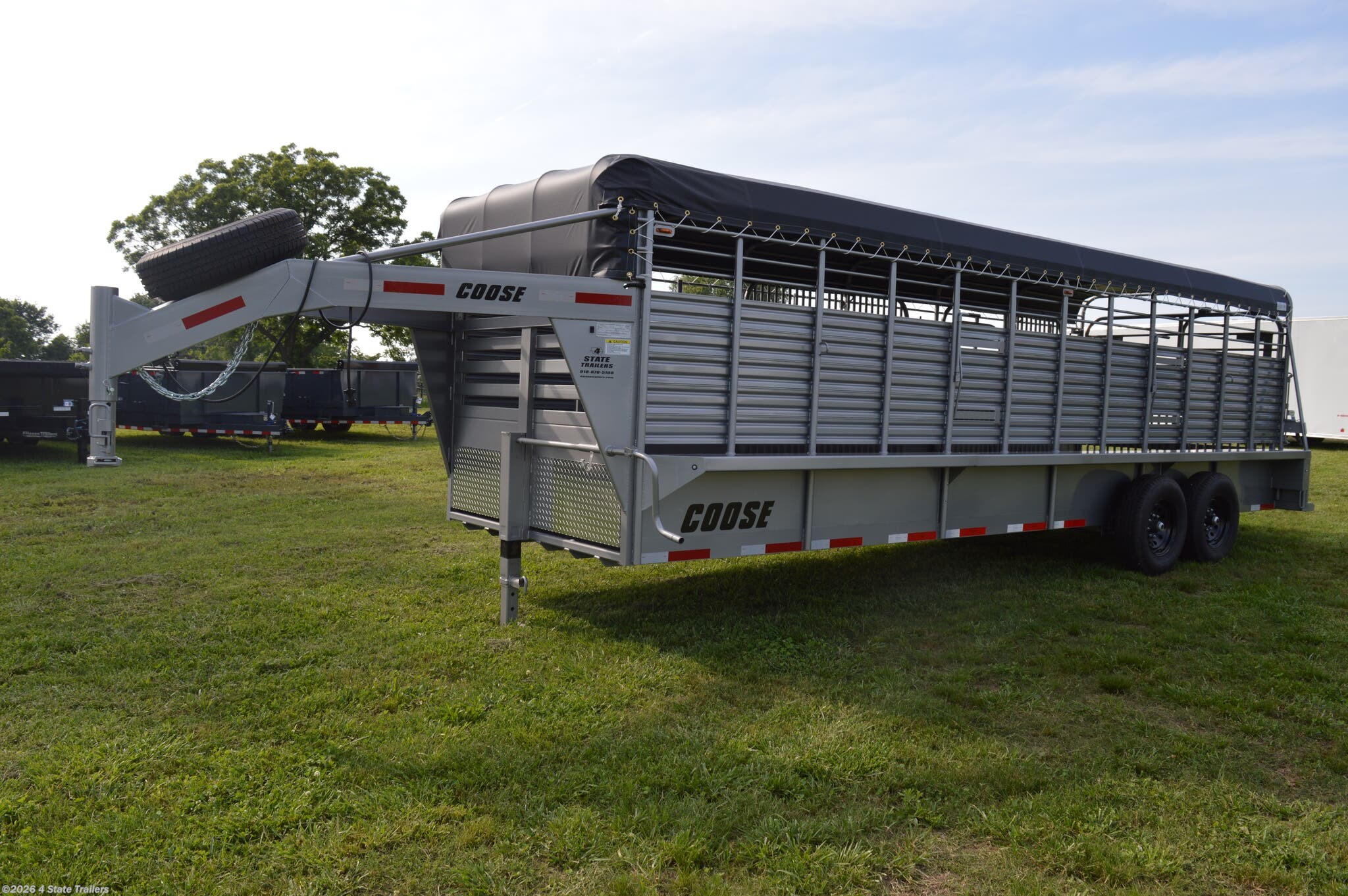#CT202662 - 2025 Coose 6'8"X24'X6'6" Tarp Top Rubber Floor Stock ...