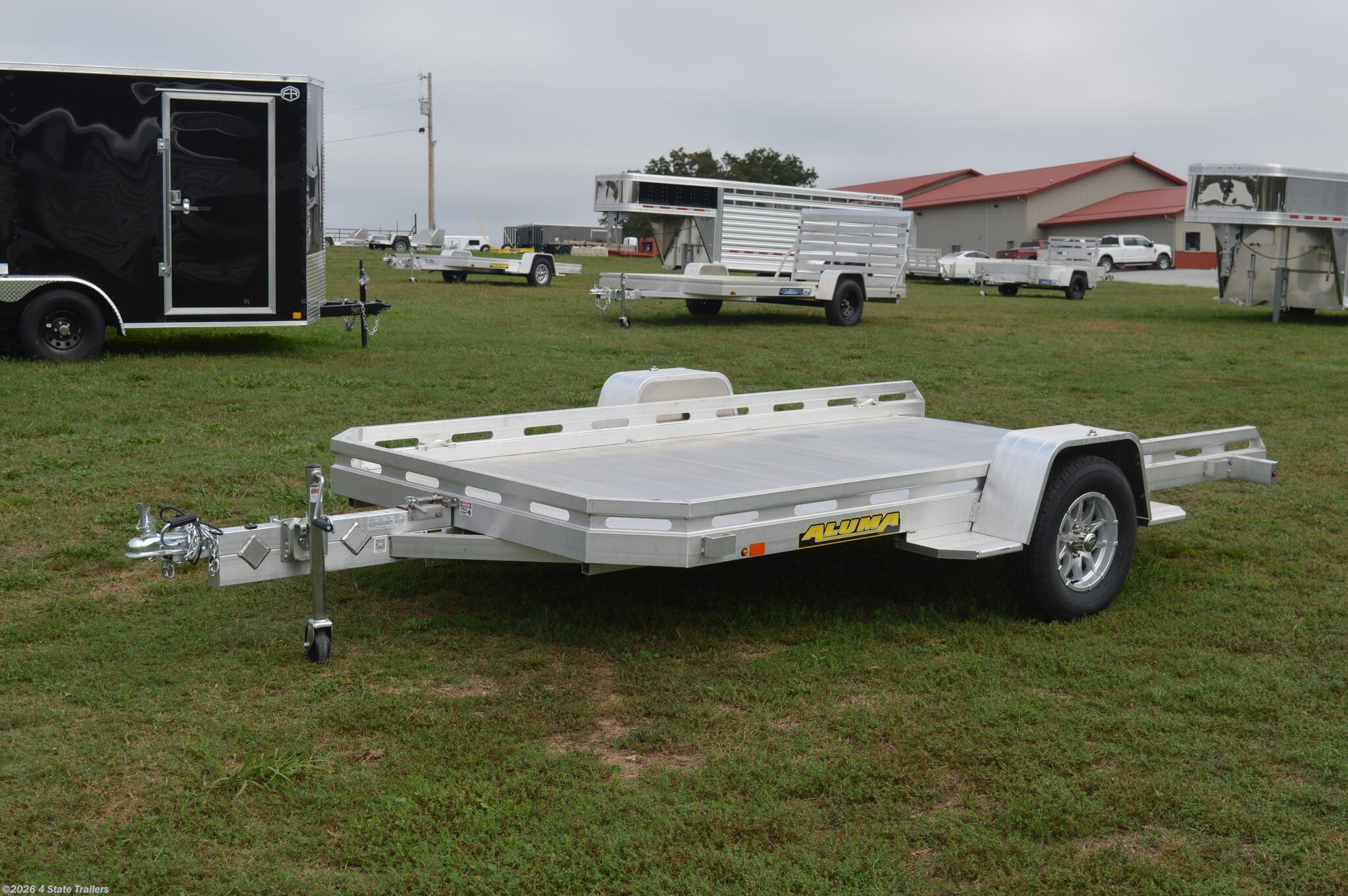 6x12 Utility Trailer for sale | New Aluma 7712H-TILT 77x12 Tilt Utility ...