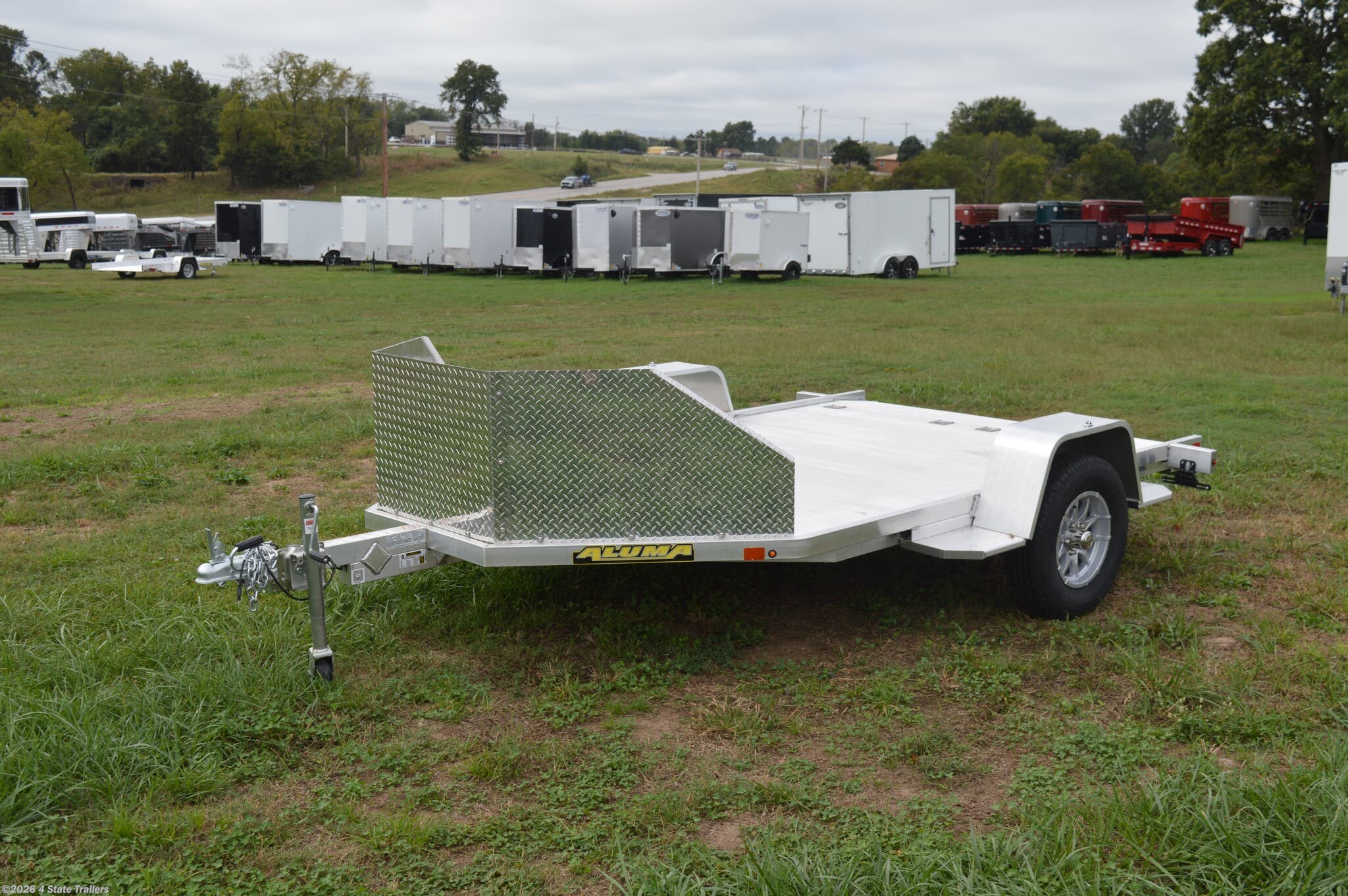 2026 Aluma MC210S-R 2 PLACE 10' MOTORCYCLE TRAILER