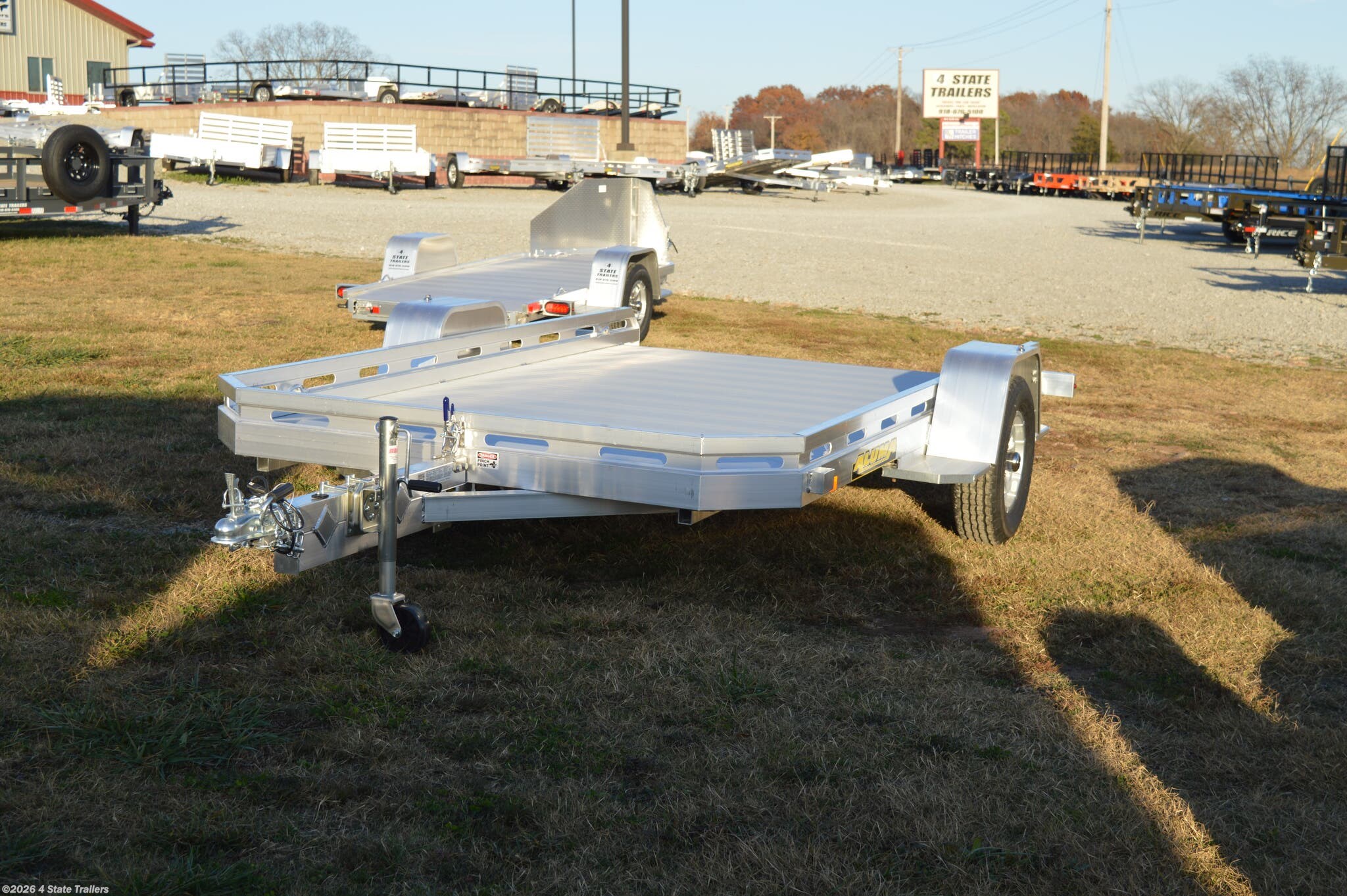 6x12 Utility Trailer for sale | New Aluma 7712H-TILT 77x12 Tilt Utility ...