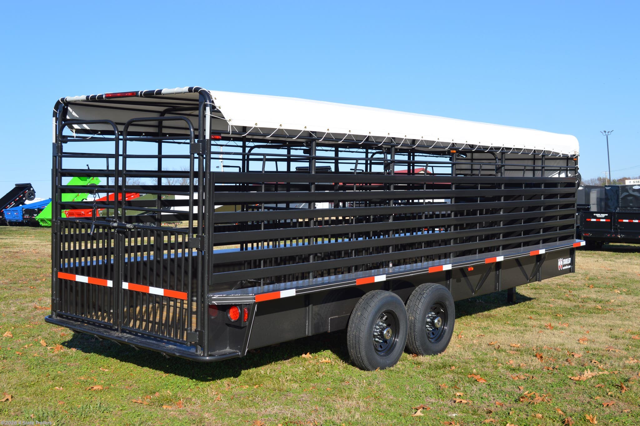 6x24 Cattle/Livestock Trailer for sale | New W-W Trailer ROUSTABOUT 6'8 ...