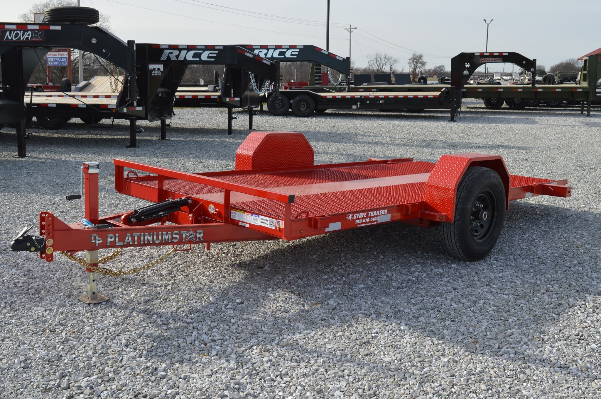 6x14 Tilt Deck Trailer for sale | New DP Platinum Star 80"X14' Scissors ...