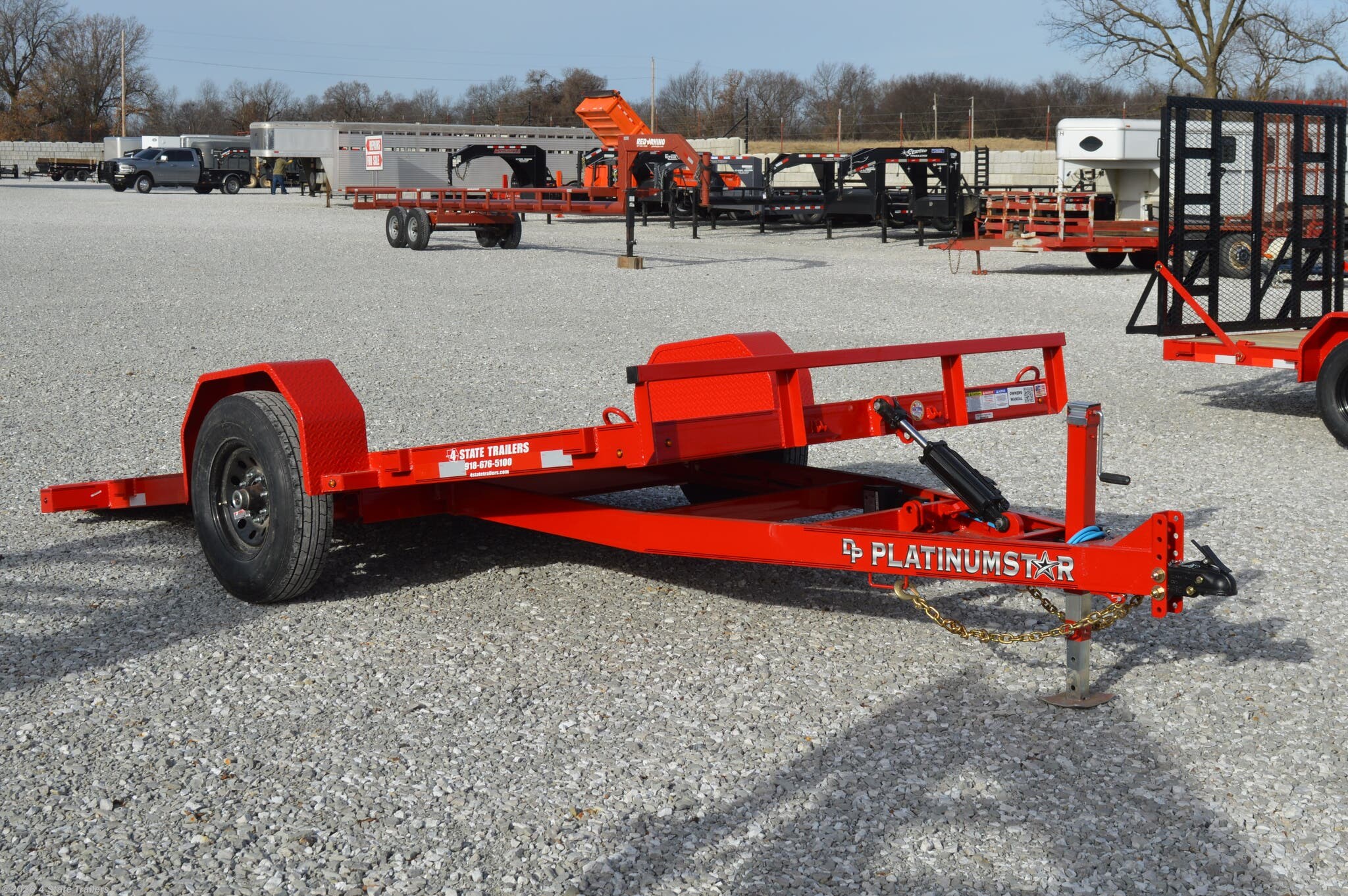 6x14 Tilt Deck Trailer for sale | New DP Platinum Star 80"X14' Scissors ...