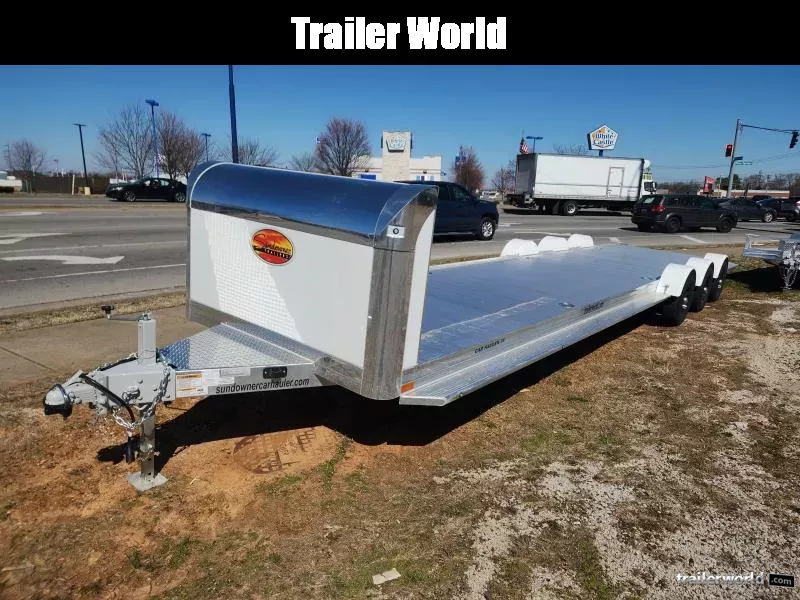 2025 Sundowner 6'7" x 35' (3)5.2k Axles Aluminum 2 Car Hauler