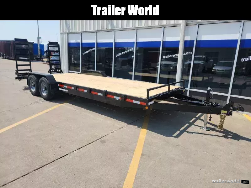 2026 Quality Steel 83" x 22' (2)8k Axles Stand Up Ramps