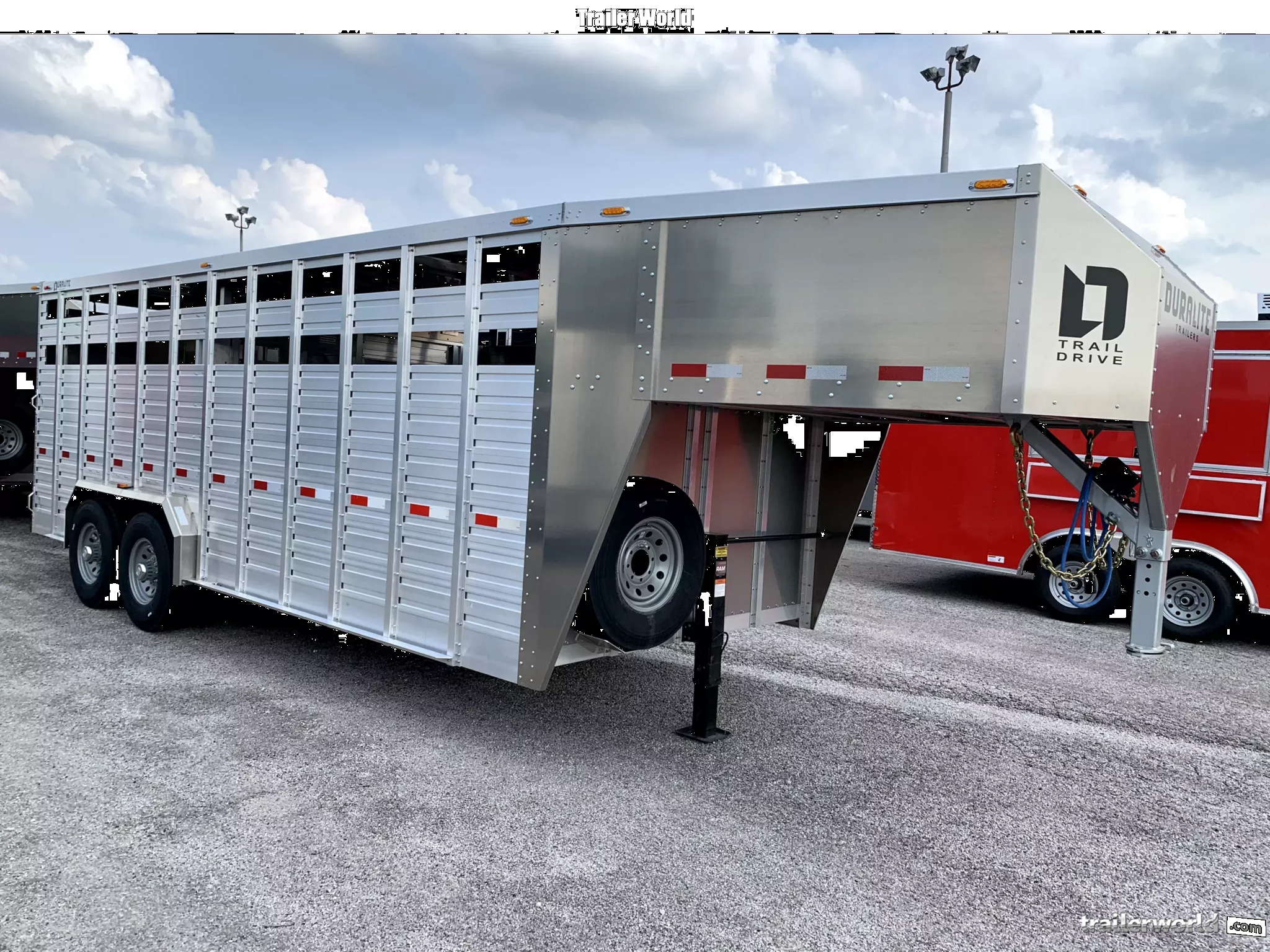 7x20 Cattle/Livestock Trailer for sale | New Duralite Trail Drive 90" x ...