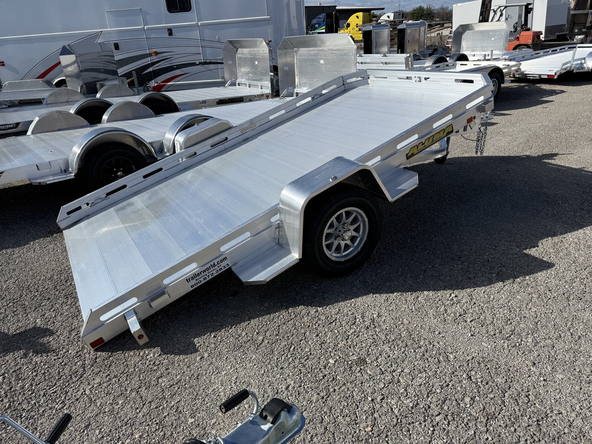 2026 Aluma 77" x 12' Heavy Axle Tilt Aluminum Trailer