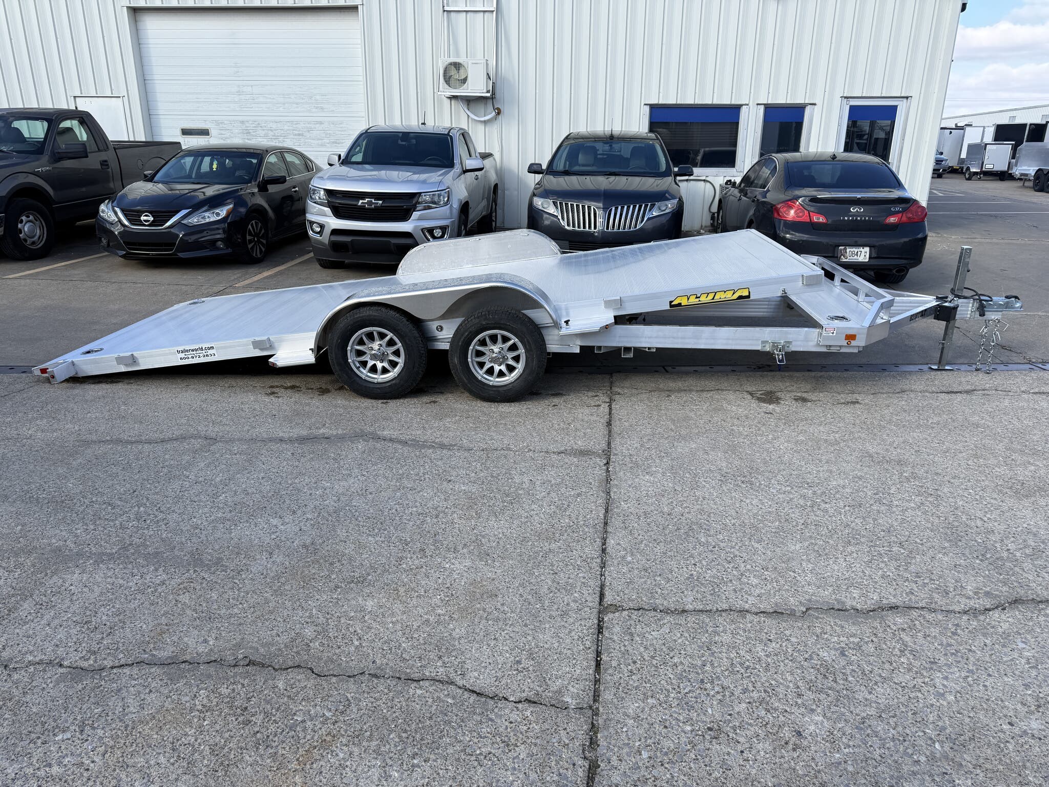 6x18 Car Hauler Trailer for sale | New Aluma 8218 Tilt 82" x 18 ...