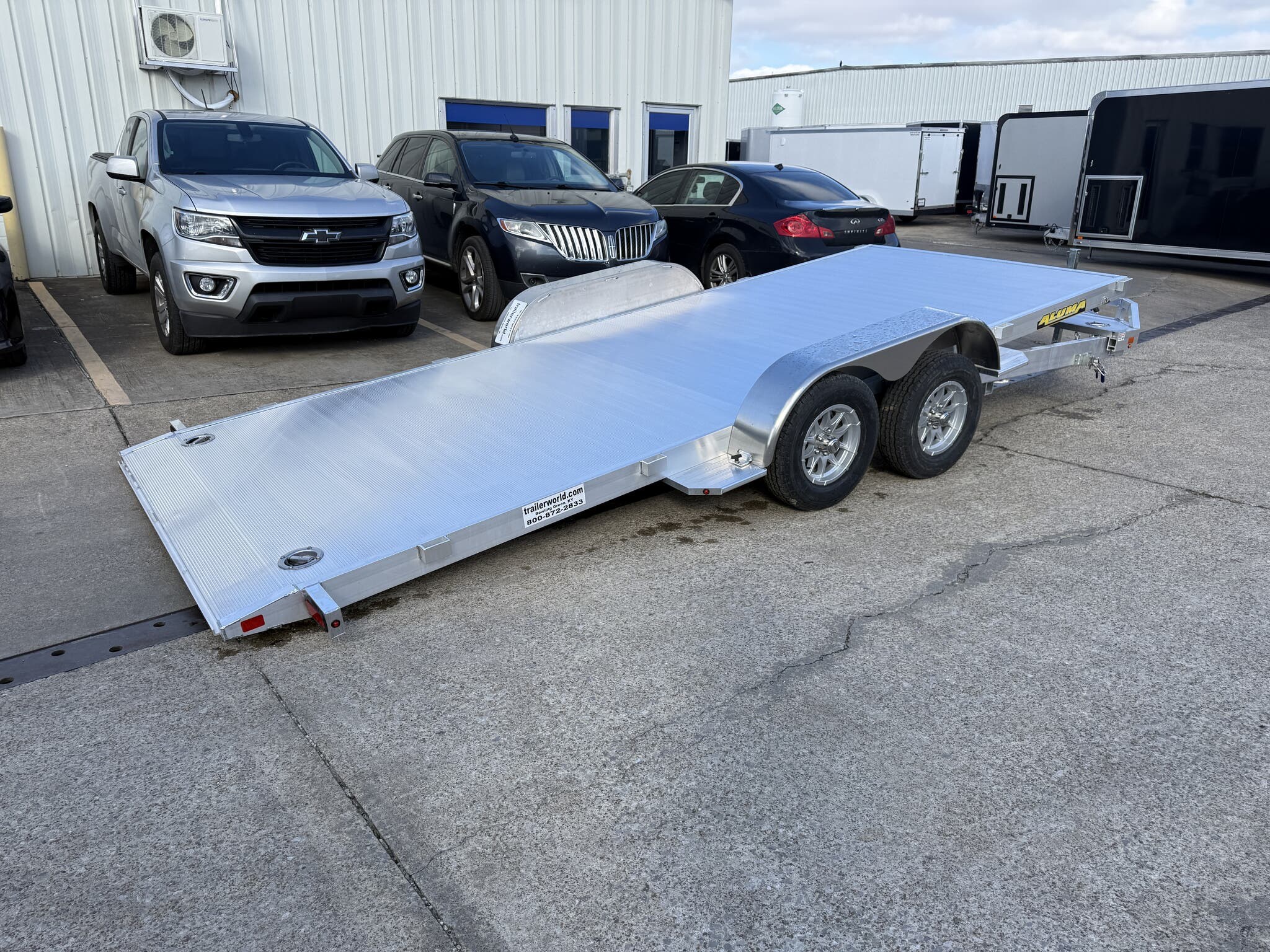 6x18 Car Hauler Trailer for sale | New Aluma 8218 Tilt 82" x 18 ...