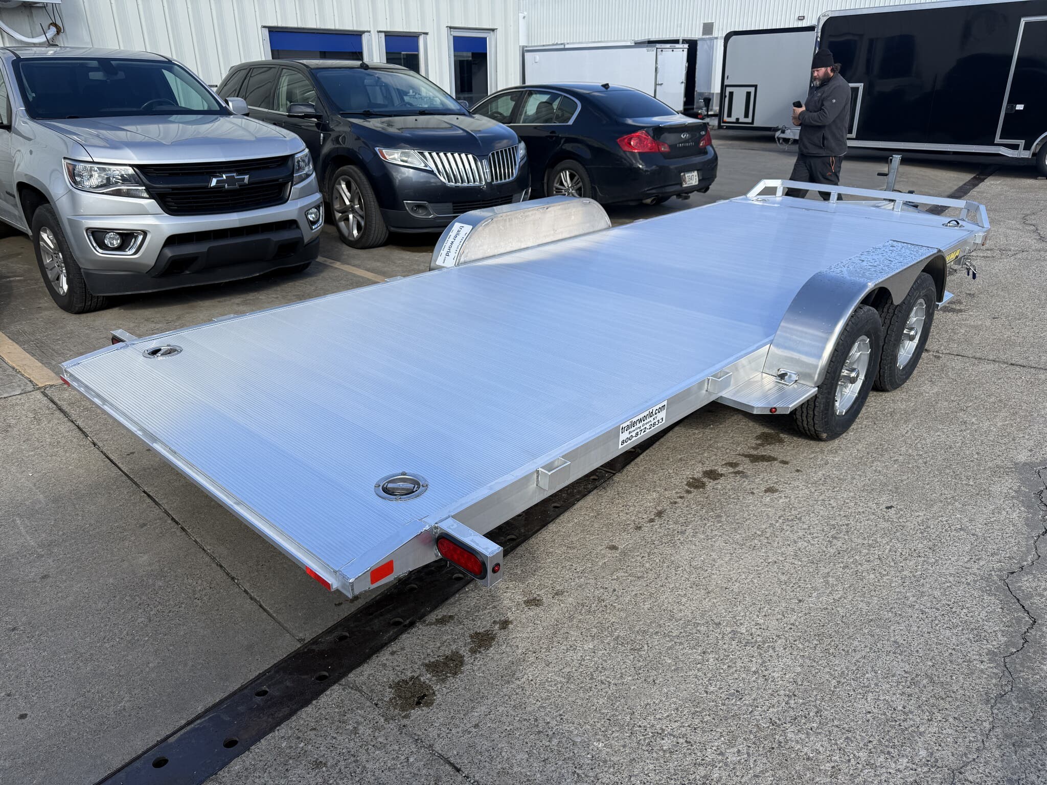 6x18 Car Hauler Trailer for sale | New Aluma 8218 Tilt 82" x 18 ...