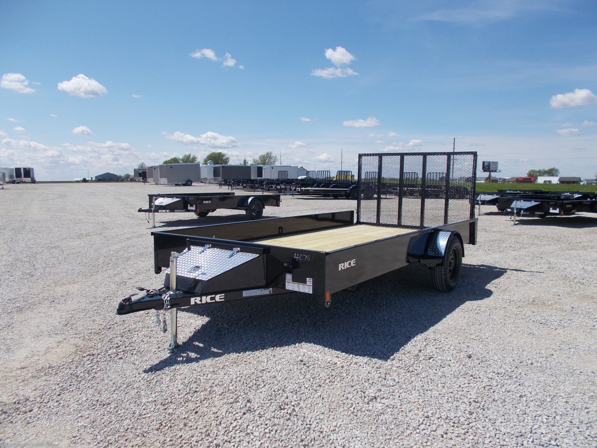 2020 Rice Trailers Single Stealth 82X14' Single Axle Solid Side Utility ...