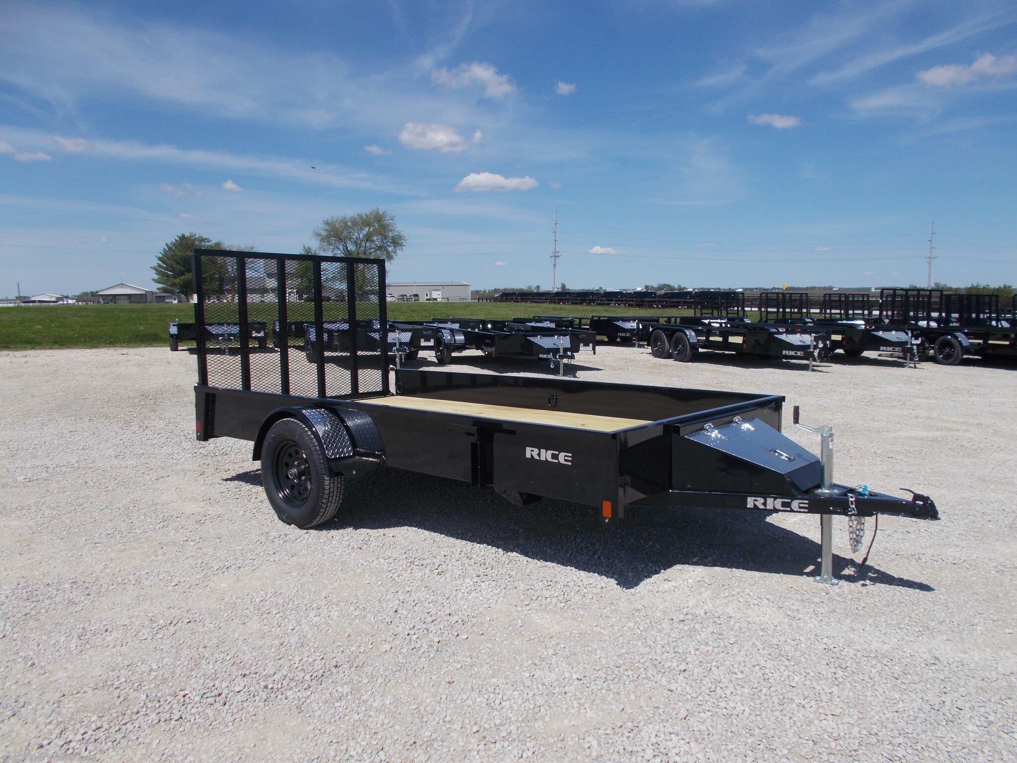 2020 Rice Trailers Single Stealth 76X12' Single Axle Solid Side Utility ...