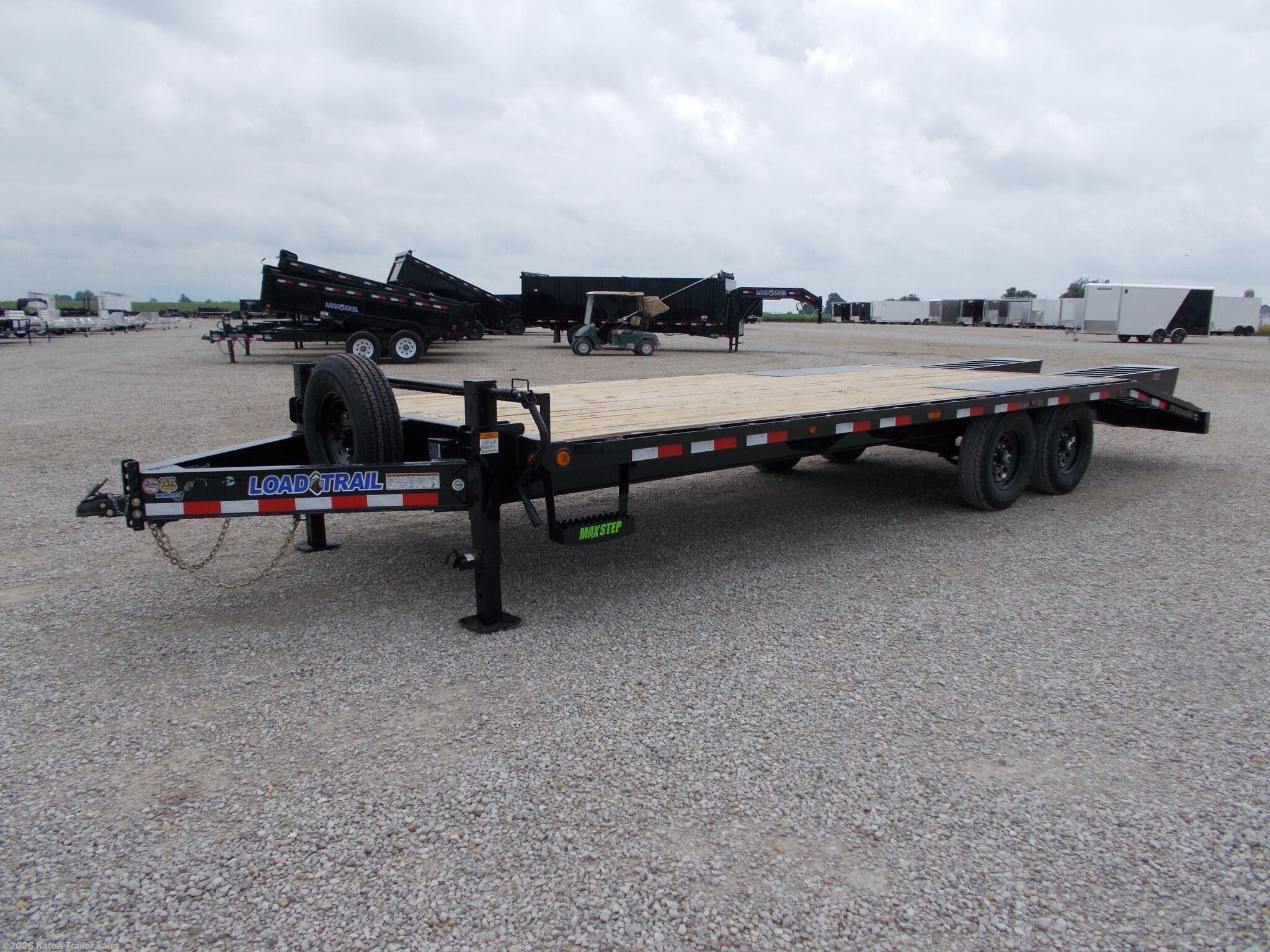 2022 Load Trail 102X24' Deckover Flip Over Ramps 14K GVWR