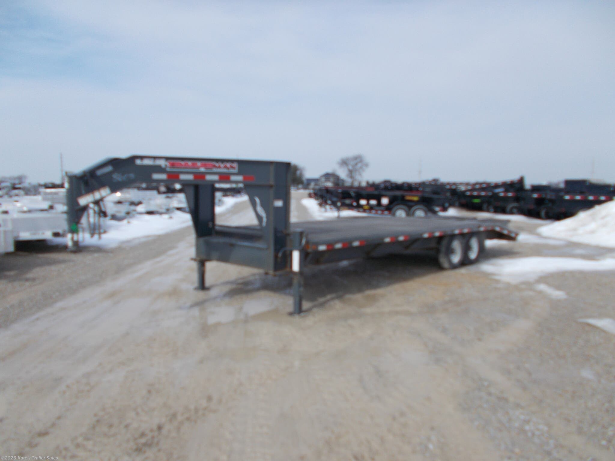 2014 Trailerman Trailers 102X25' Gooseneck Trailer 14K LB Flatbed Deckover