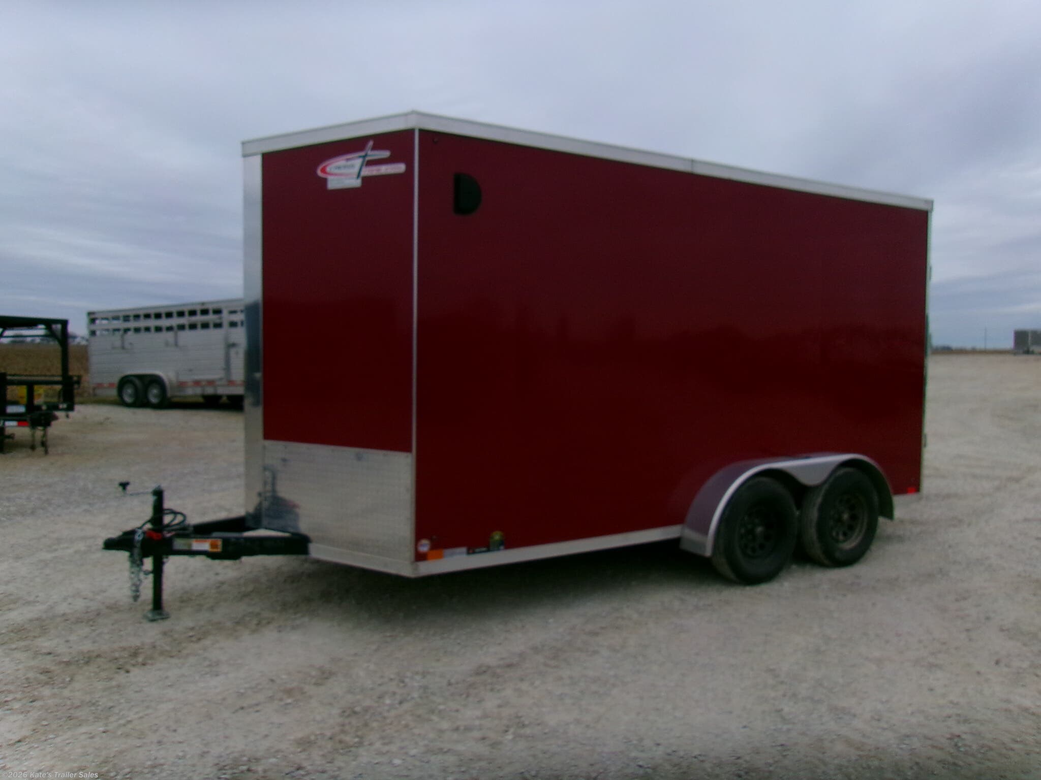 2022 Cross Trailers 7X14' Enclosed Cargo Trailer 12"+Tall Spare+Mount
