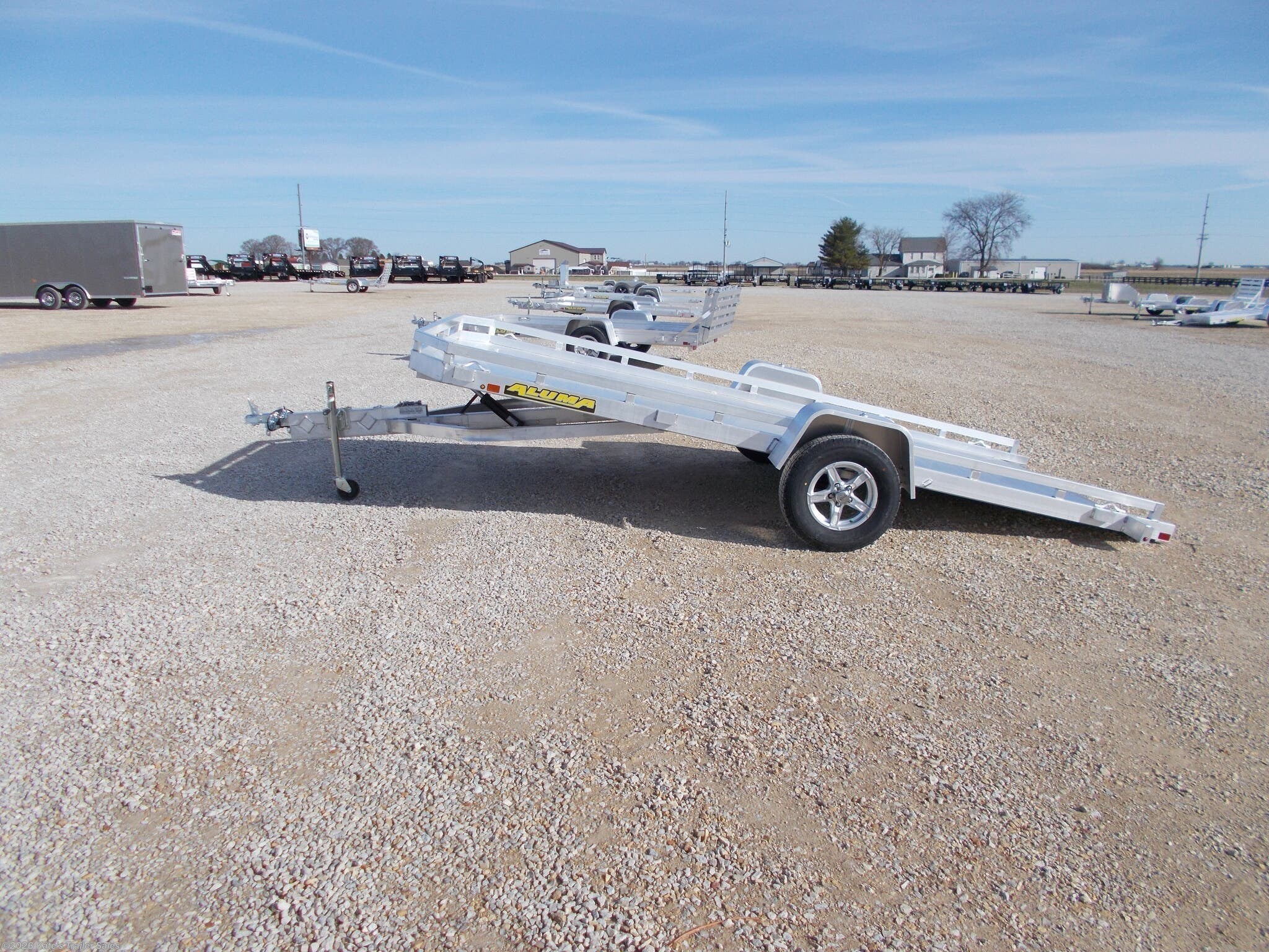 2024 Aluma 7814S Tilt 78X14 Ft Aluminum Tilt Utility Trailer