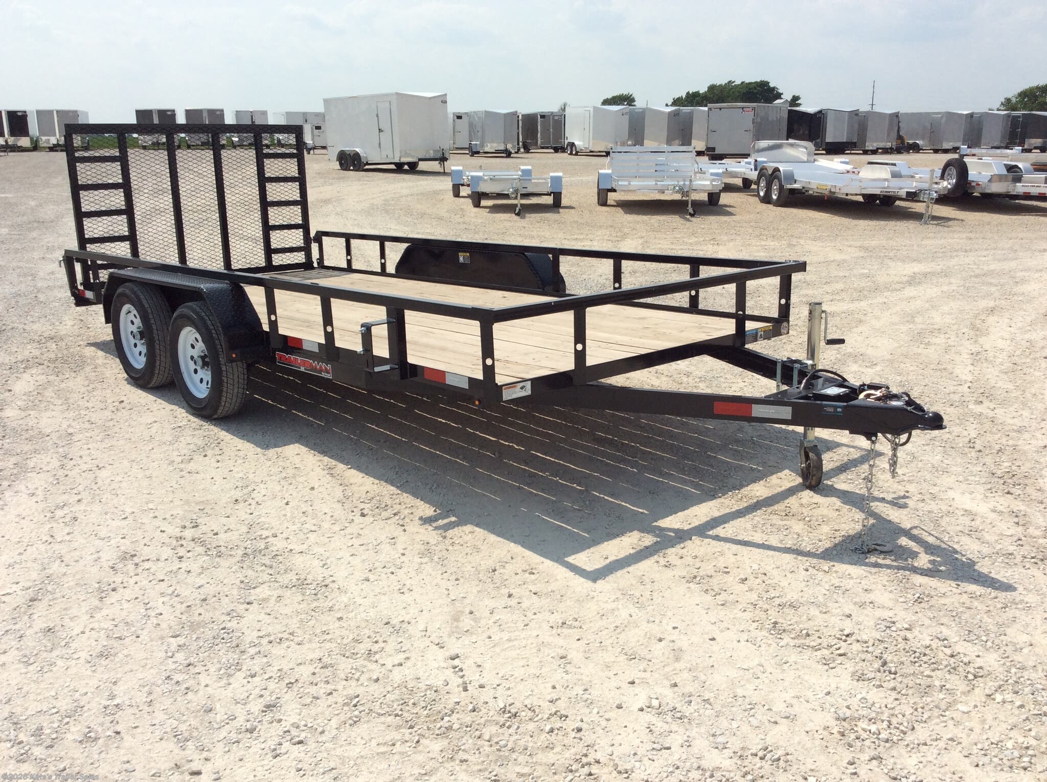 2023 Trailerman Trailers 16' Utility Trailer 83X16 W/Spring Loaded Gate