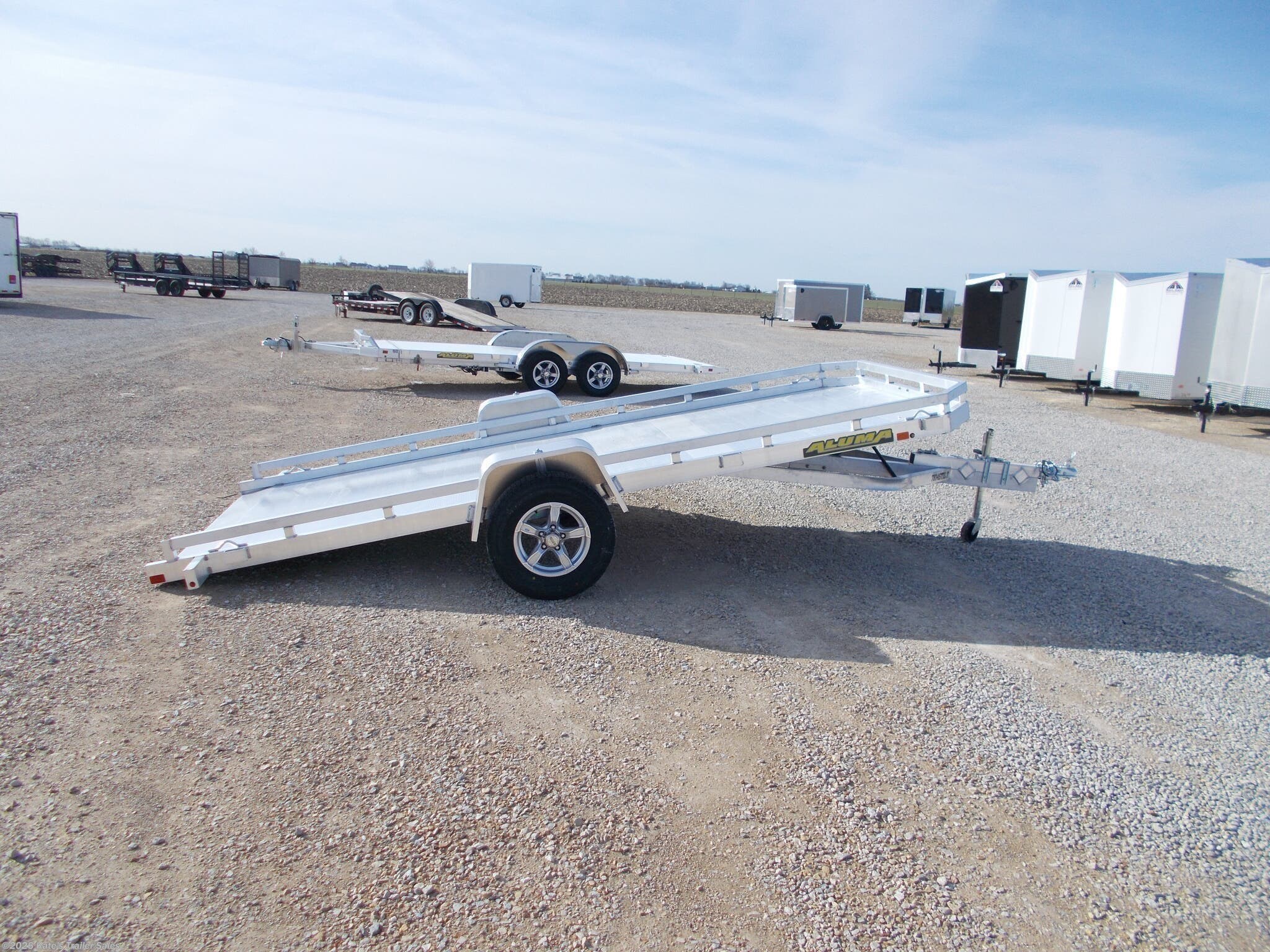 2024 Aluma 7814S Tilt 78X14 Ft Aluminum Tilt Utility Trailer