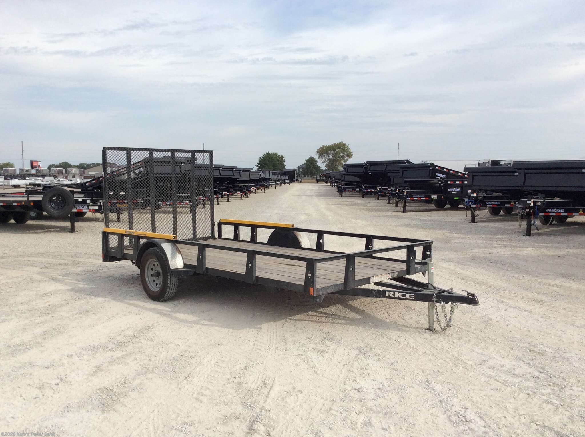 2019 Rice Trailers 82X14 Single Axle Utility