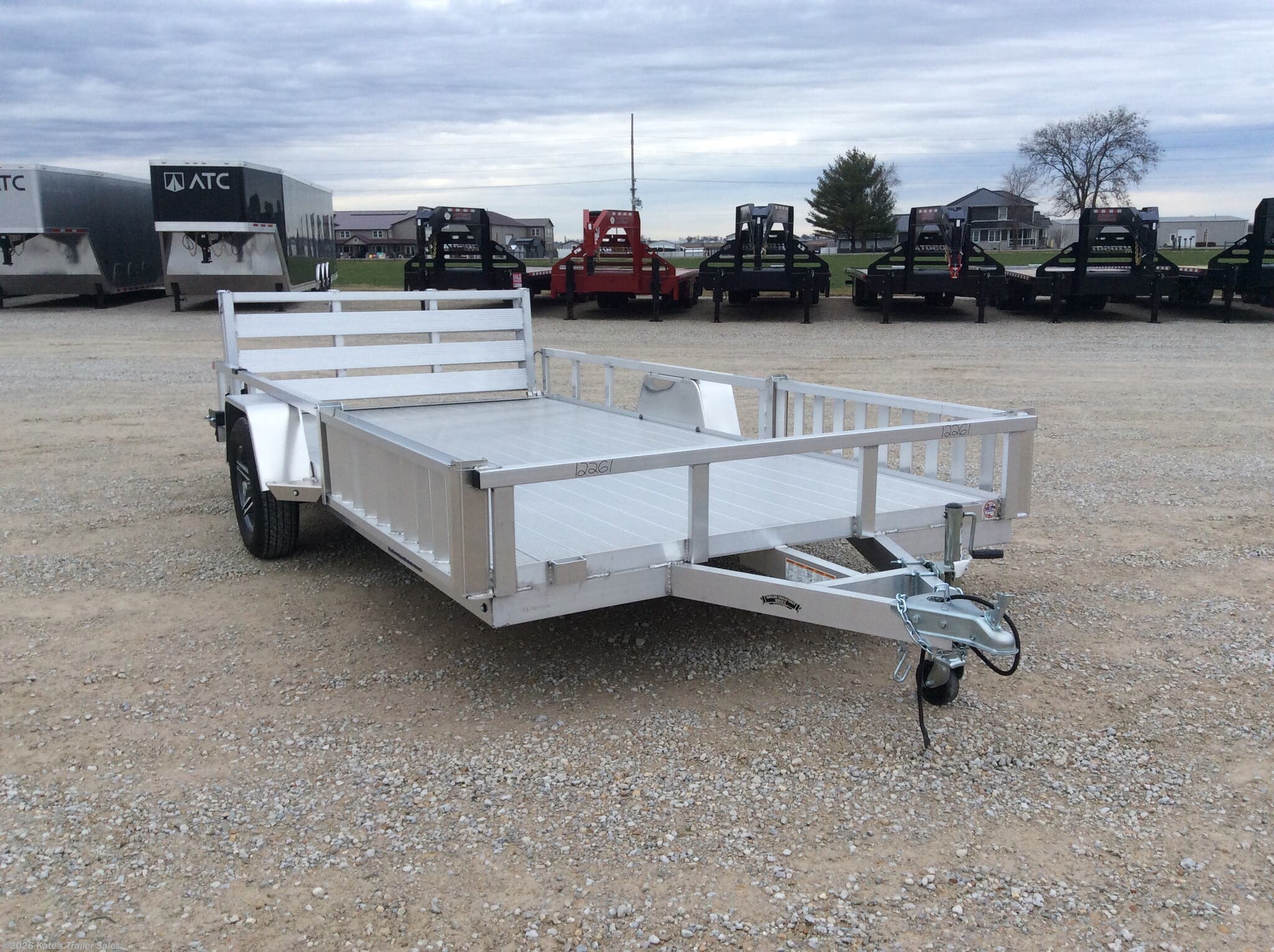 2022 Sure-Trac 14' Aluminum Utility Trailer 82X14 W/Side Ramps