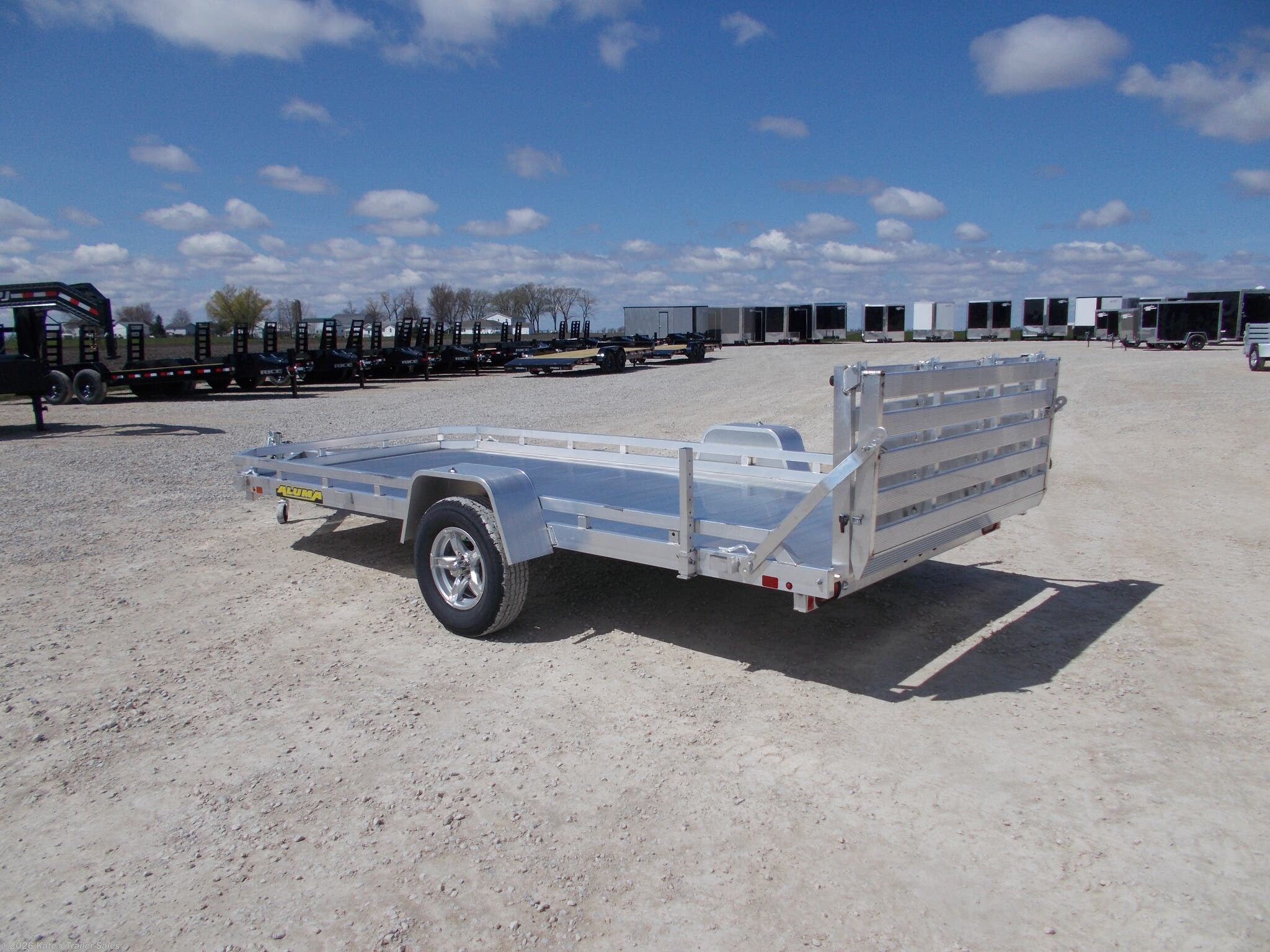 2024 Aluma 7814S-BT 14' Aluminum Utility Trailer