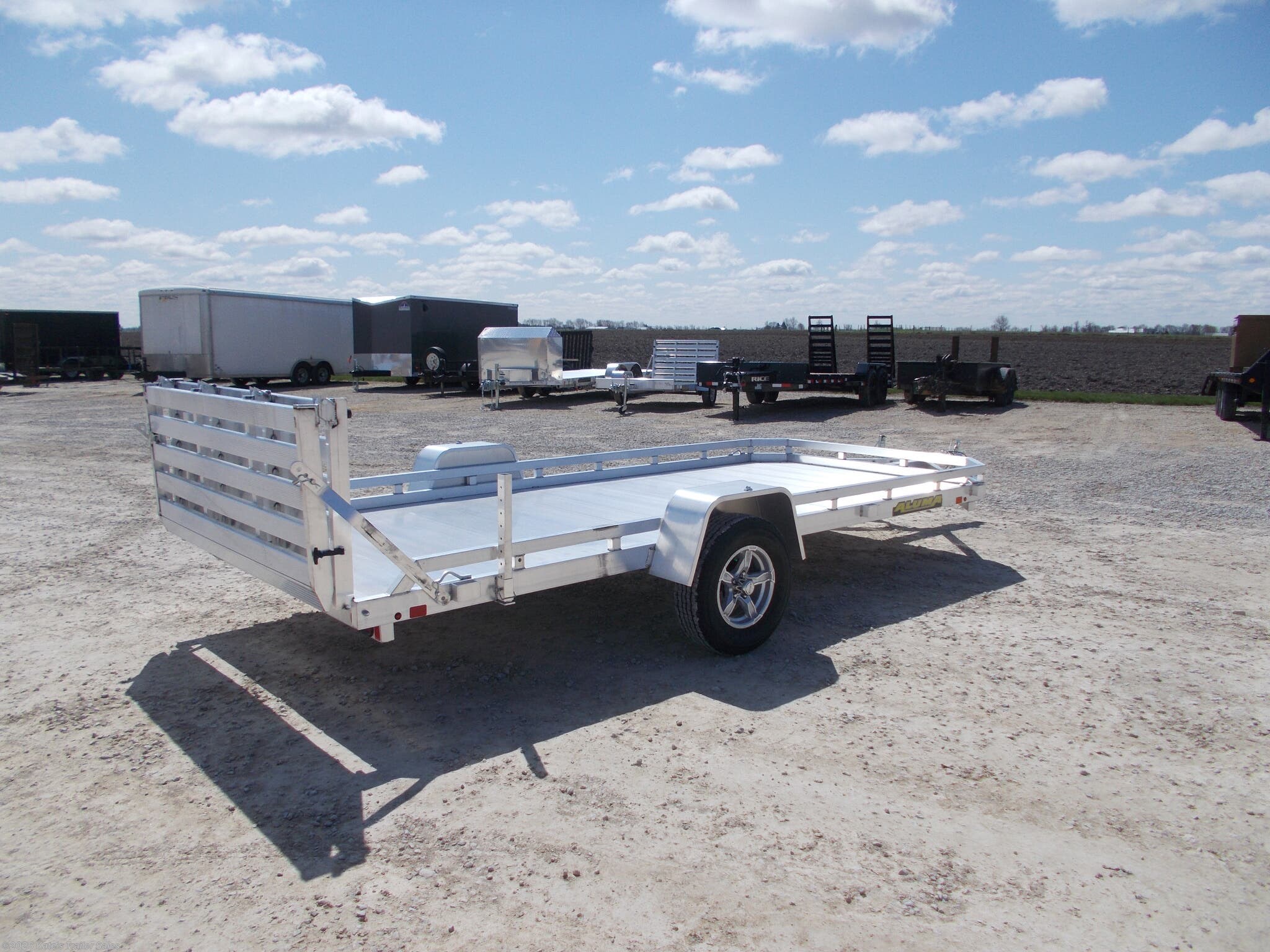 2024 Aluma 7814S-BT 14' Aluminum Utility Trailer