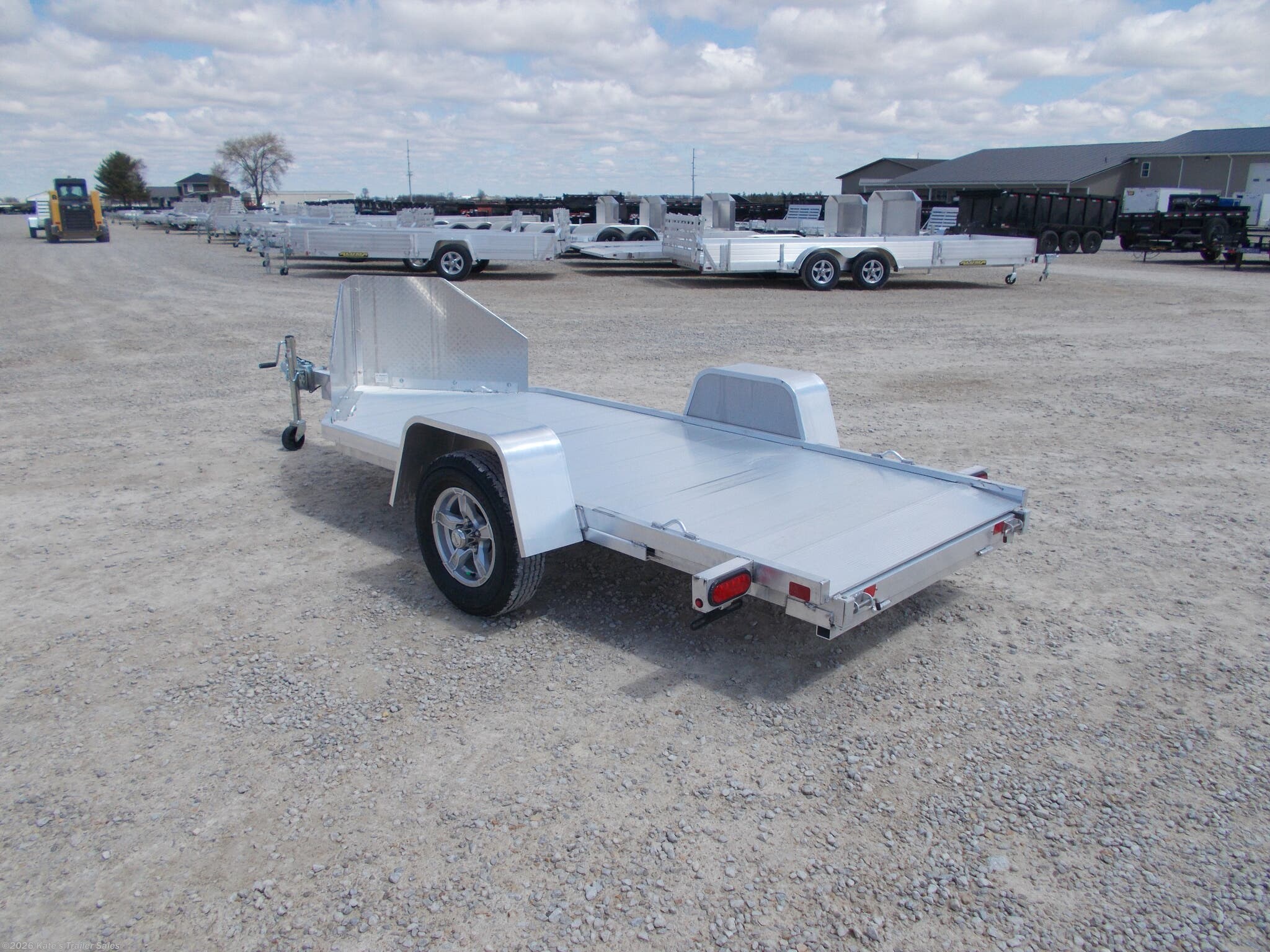 2024 Aluma MC10 Single Motorcycle Aluminum Trailer