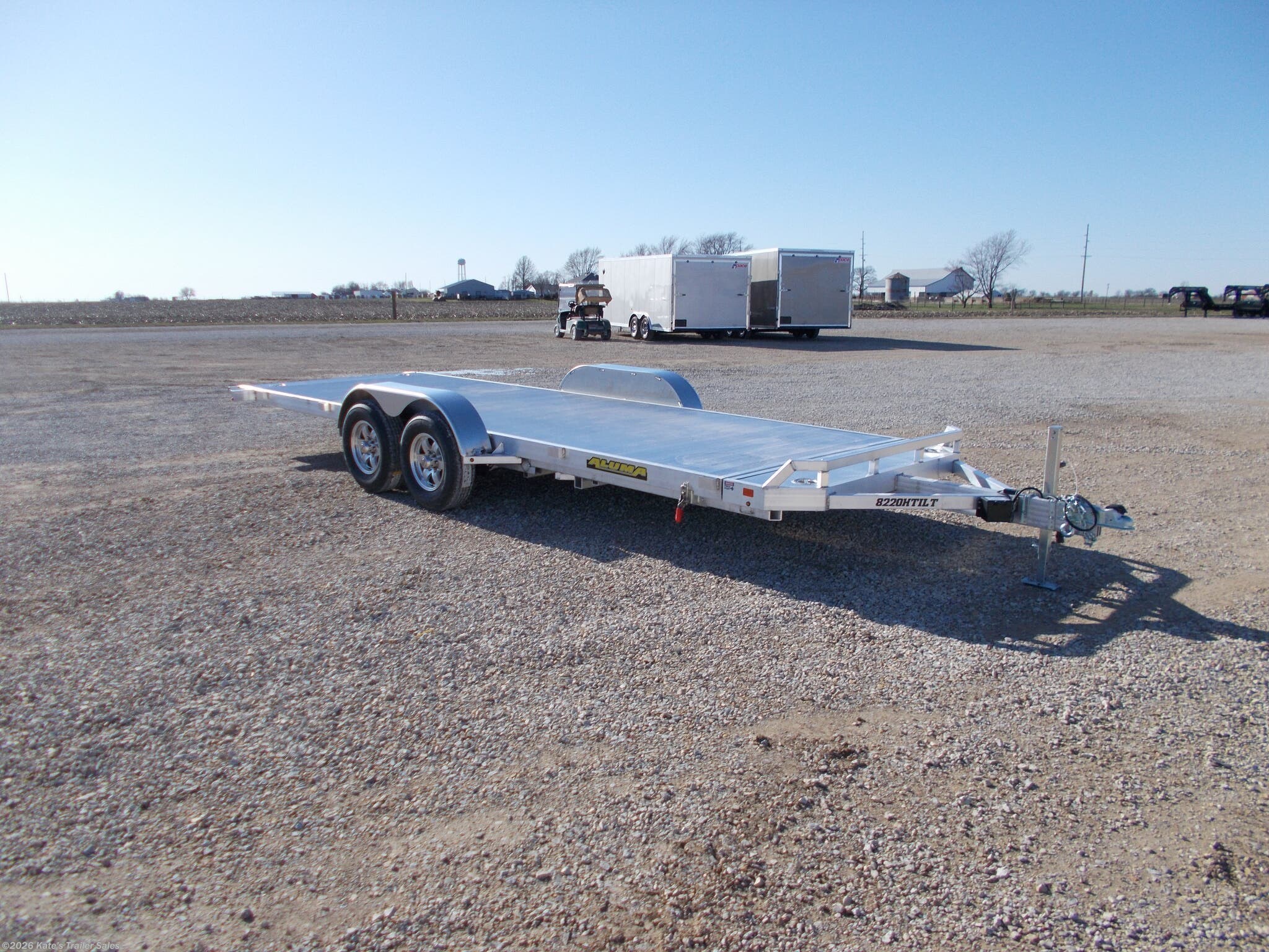 2025 Aluma 8220H Tilt 82X20' HD Aluminum Tiltbed Car Trailer