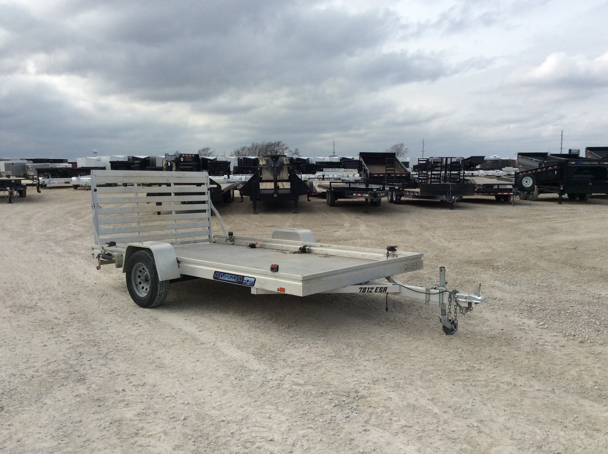 2021 Aluma 7812ESA 12' 2990 LB Aluminum Utility Trailer