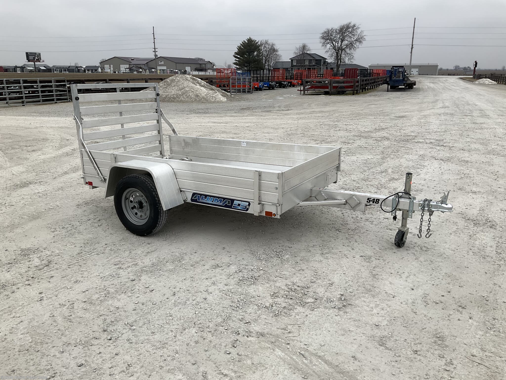 2025 Aluma 548 8' Single Axle Aluminum Utility Trailer